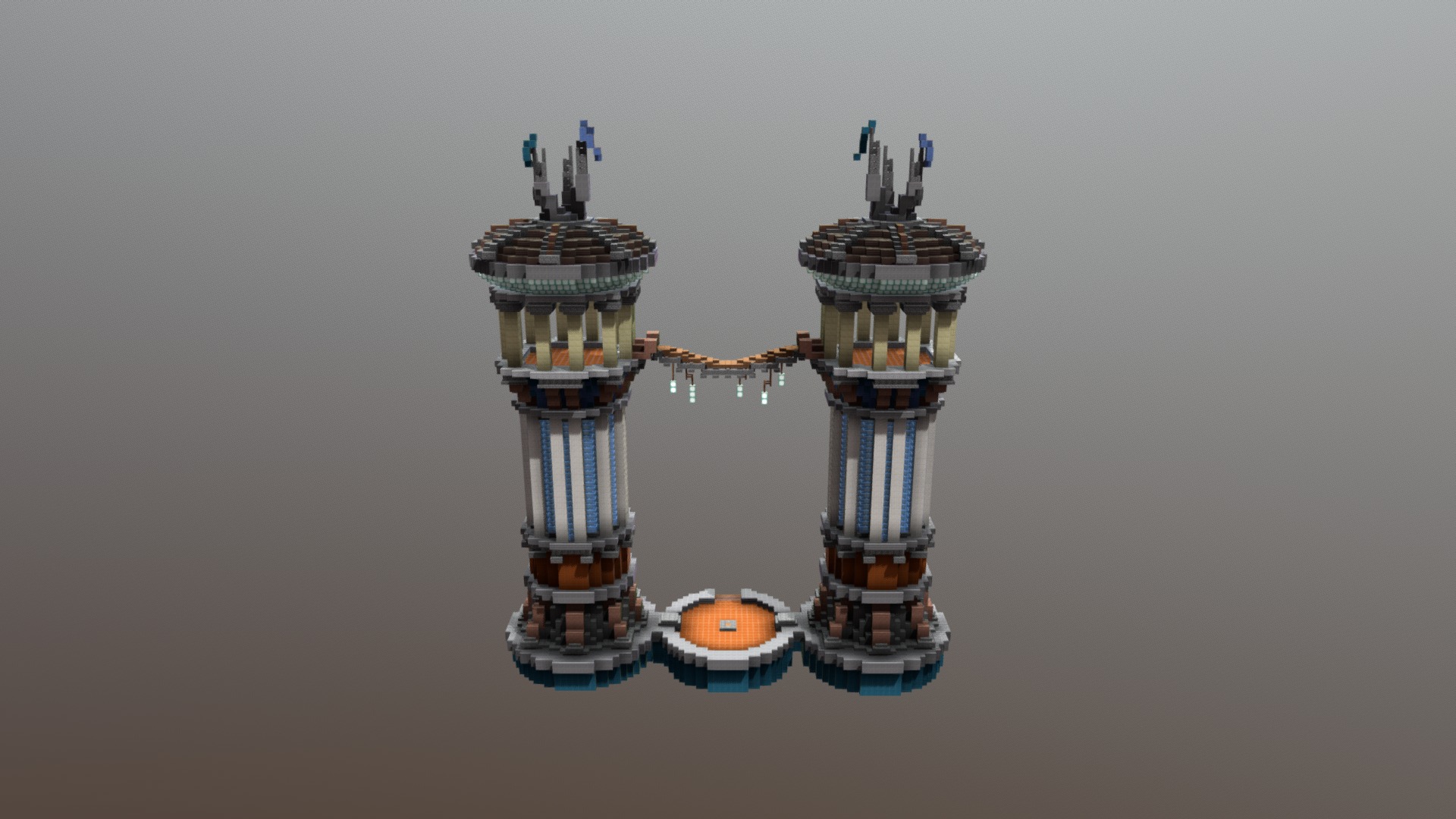 2 Towers - 3D model by BirchLog [cecd91b] - Sketchfab