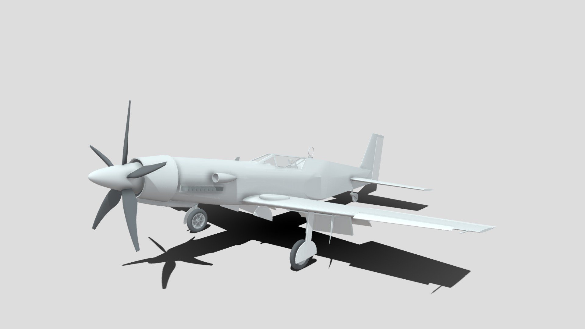 Messerschmitt BF-409 K-10 (landed) - Download Free 3D model by Ammar D ...