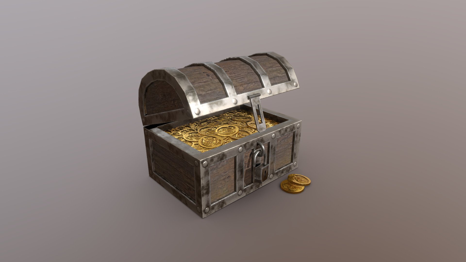Treasure Chest - Download Free 3D model by Mike (@mike3dmodel) [cece9be ...