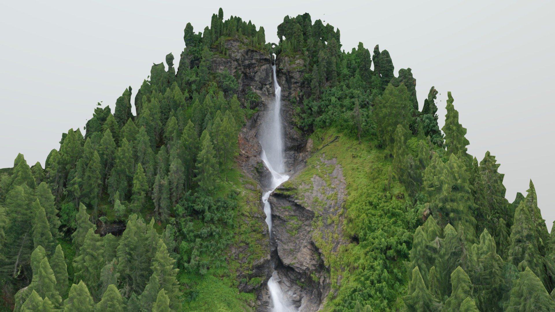 Waterfall - Rein in Taufers, Italy - 3D model by Azad Balabanian ...