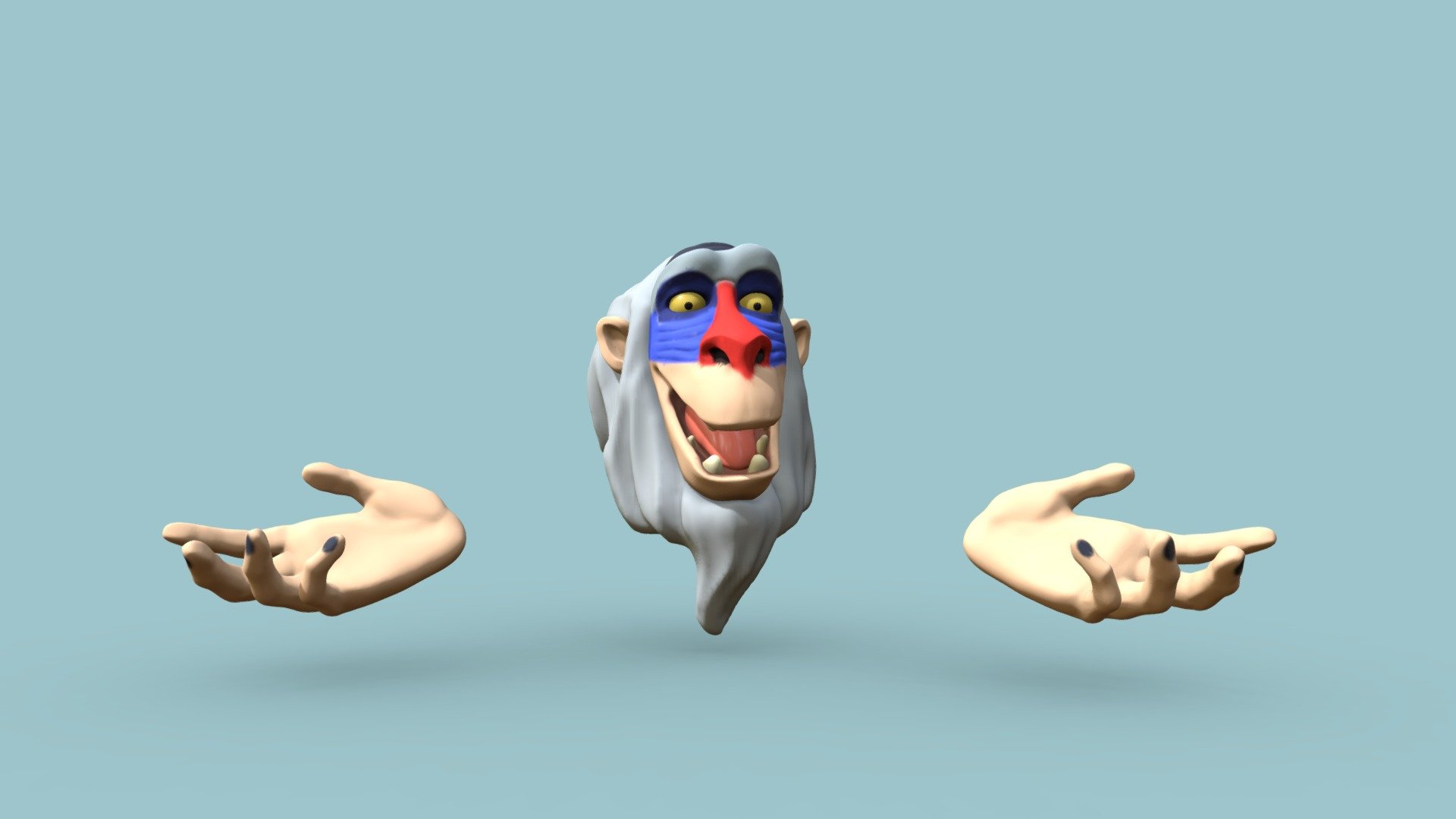 Rafiki - Download Free 3D model by ArbitraryCanary [cecfcfc] - Sketchfab