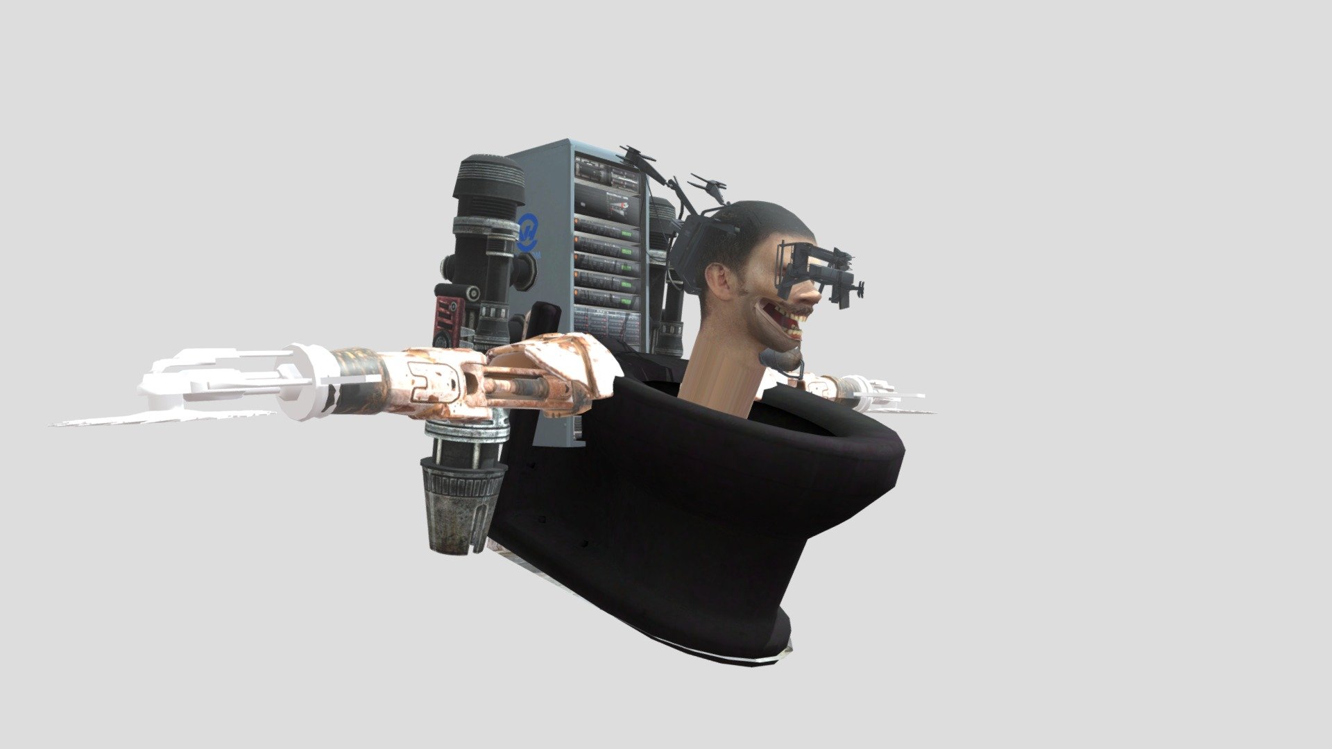 Flying dual buzzsaw toilet v1 - Download Free 3D model by ASP ...