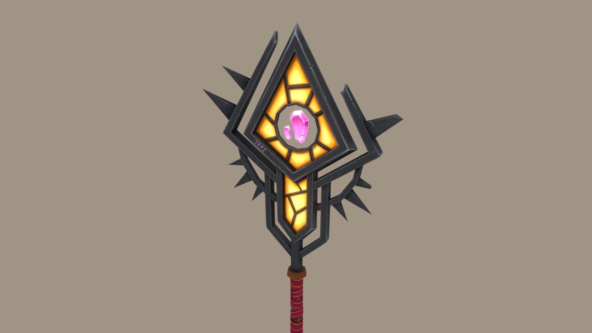 Priest Staff - 3D model by Kari_Legrand [ced04f4] - Sketchfab