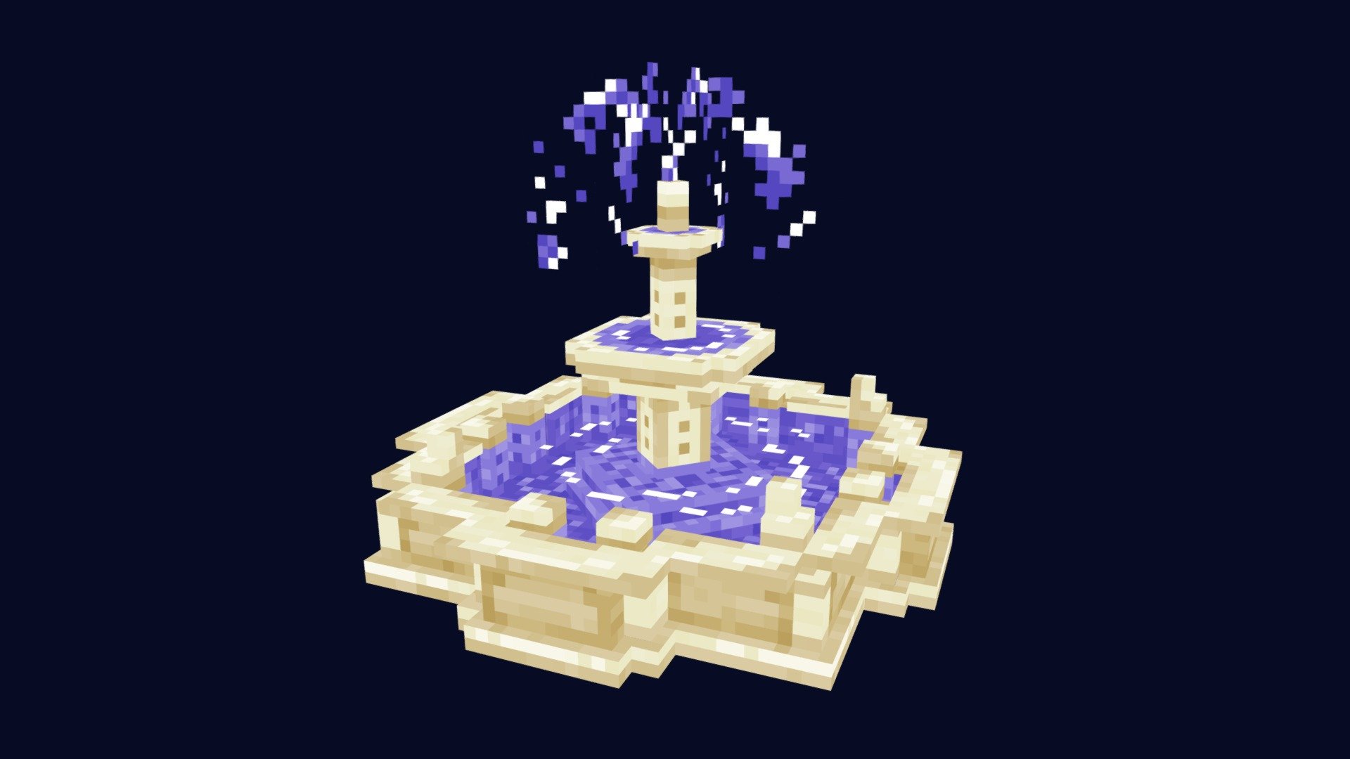 Fountain - Minecraft Model - 3D model by Tom Favier (@Tom_Favier ...