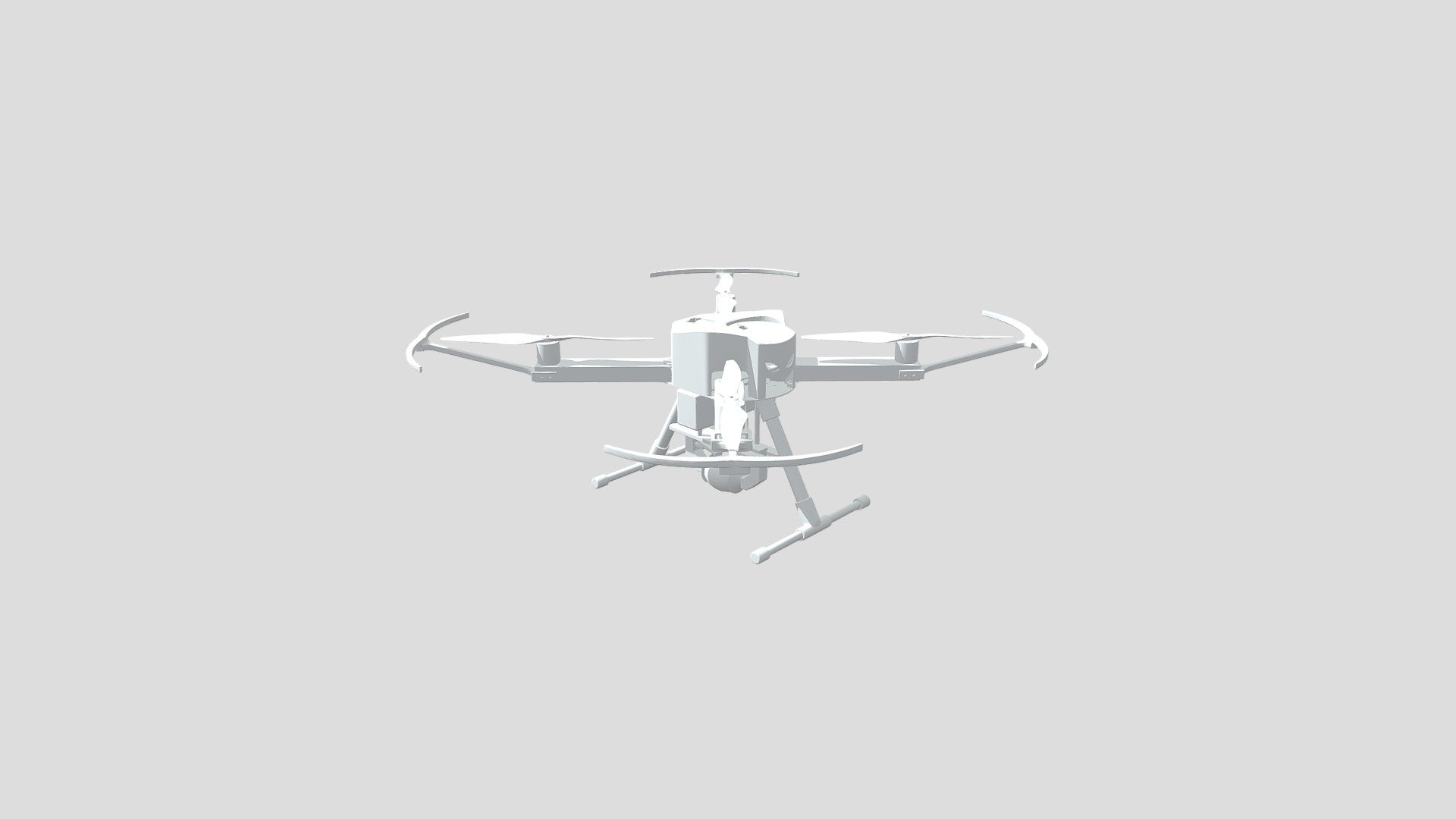 ImageToStl_com_drone+assembly - Download Free 3D model by ...