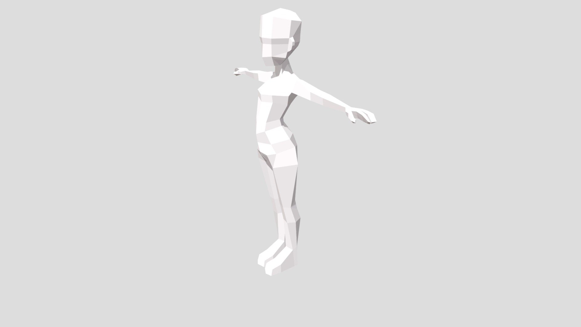 Low poly stylized female base body - Download Free 3D model by keksley ...