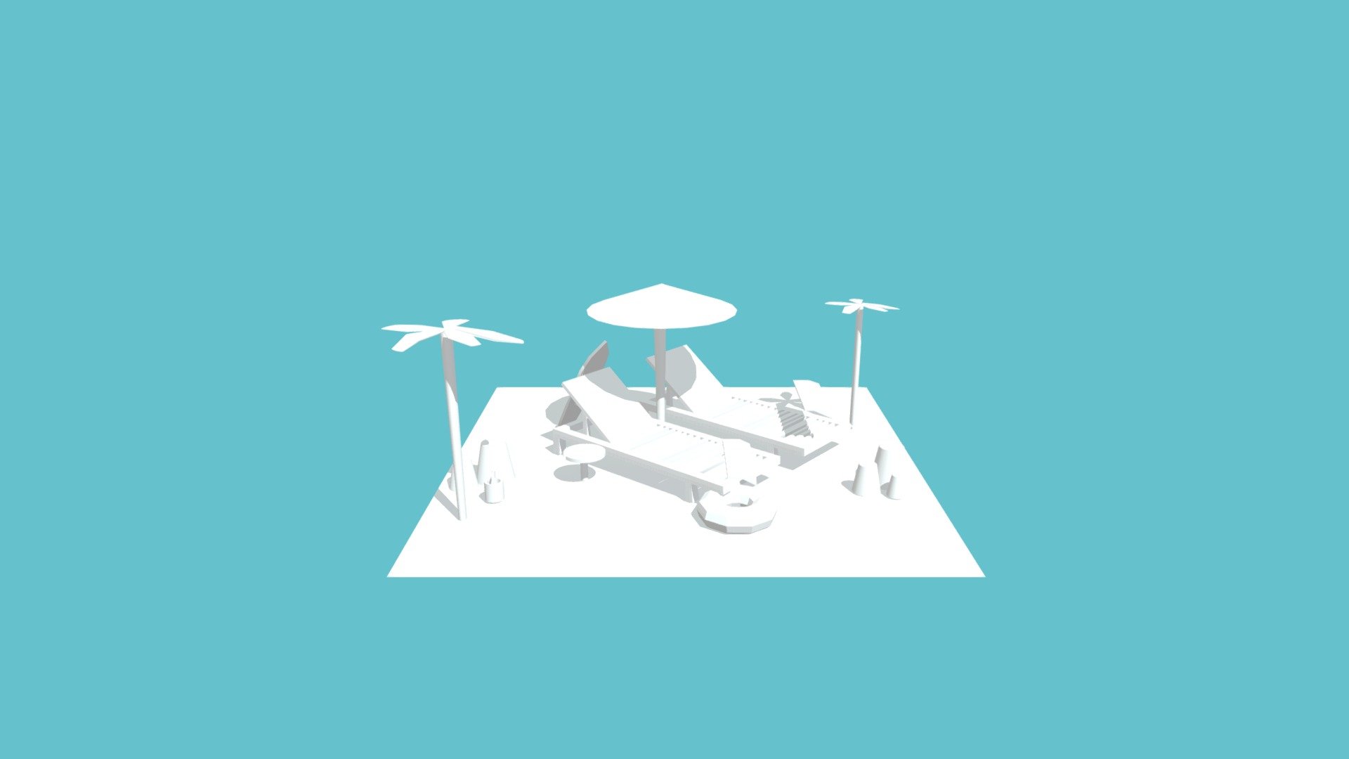 Beach Scene - Download Free 3D model by Amber Lloyd (@316025) [ced52be ...