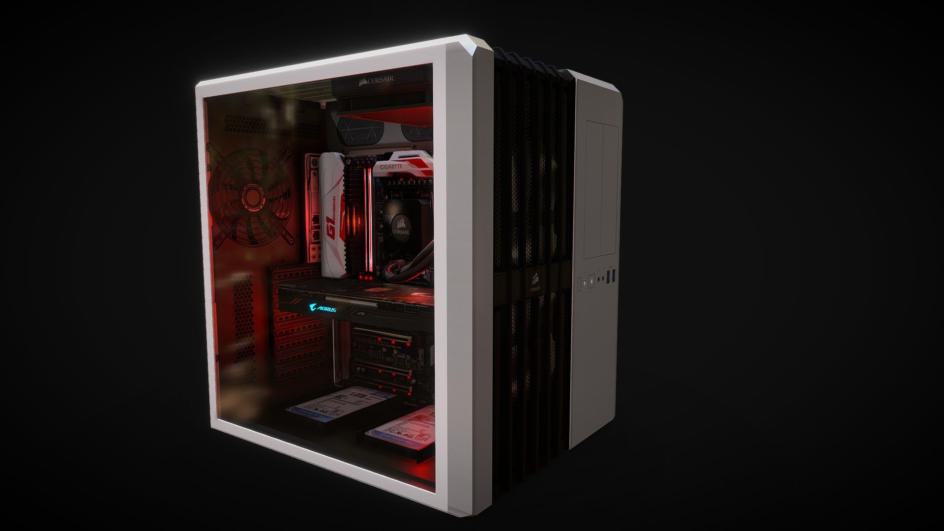 Gaming pc - 3D model by Samad.Ahmed [ced52d6] - Sketchfab