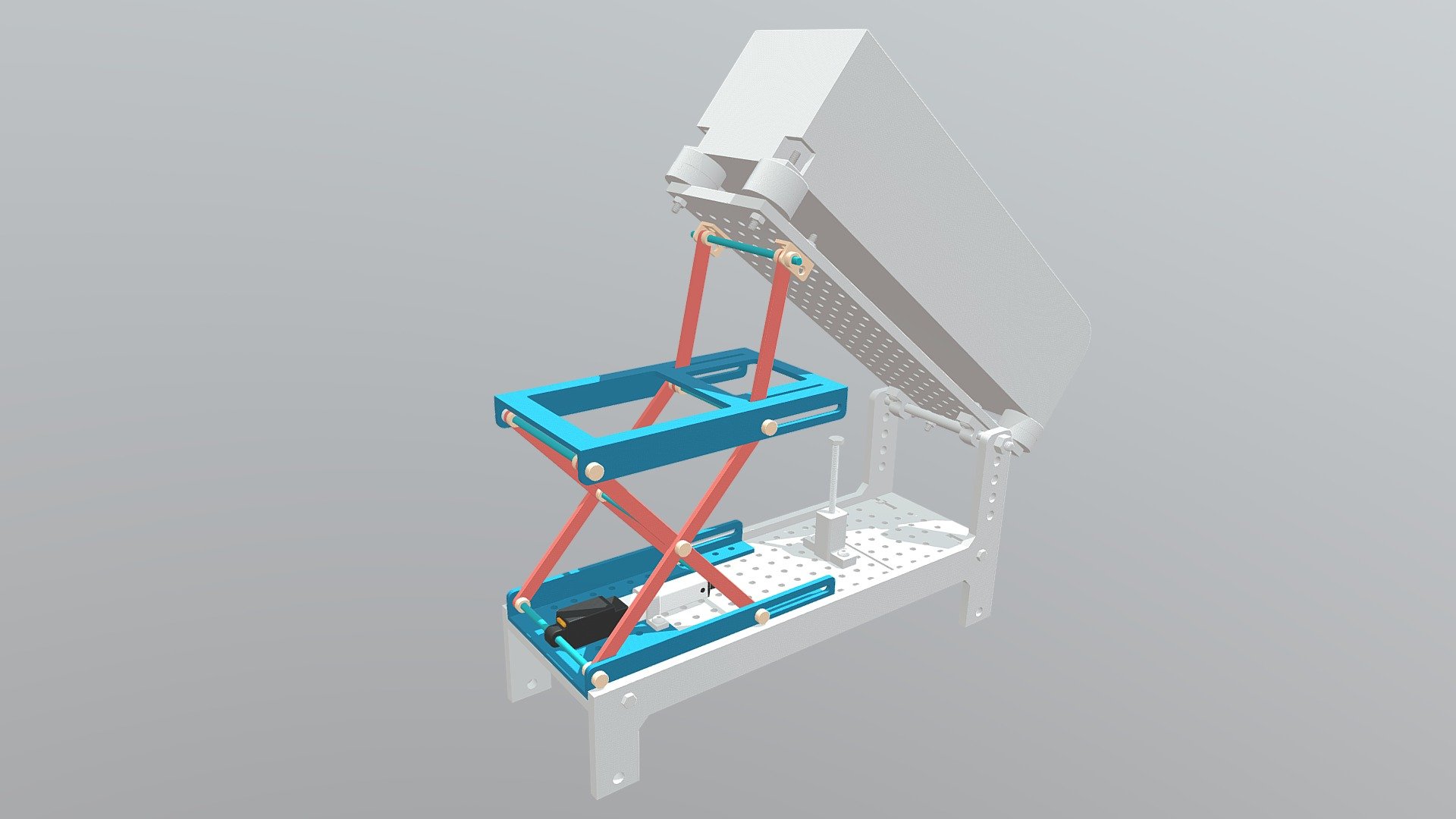 Scissor Lift Mechanism - 3D model by himapat3l [ced5482] - Sketchfab