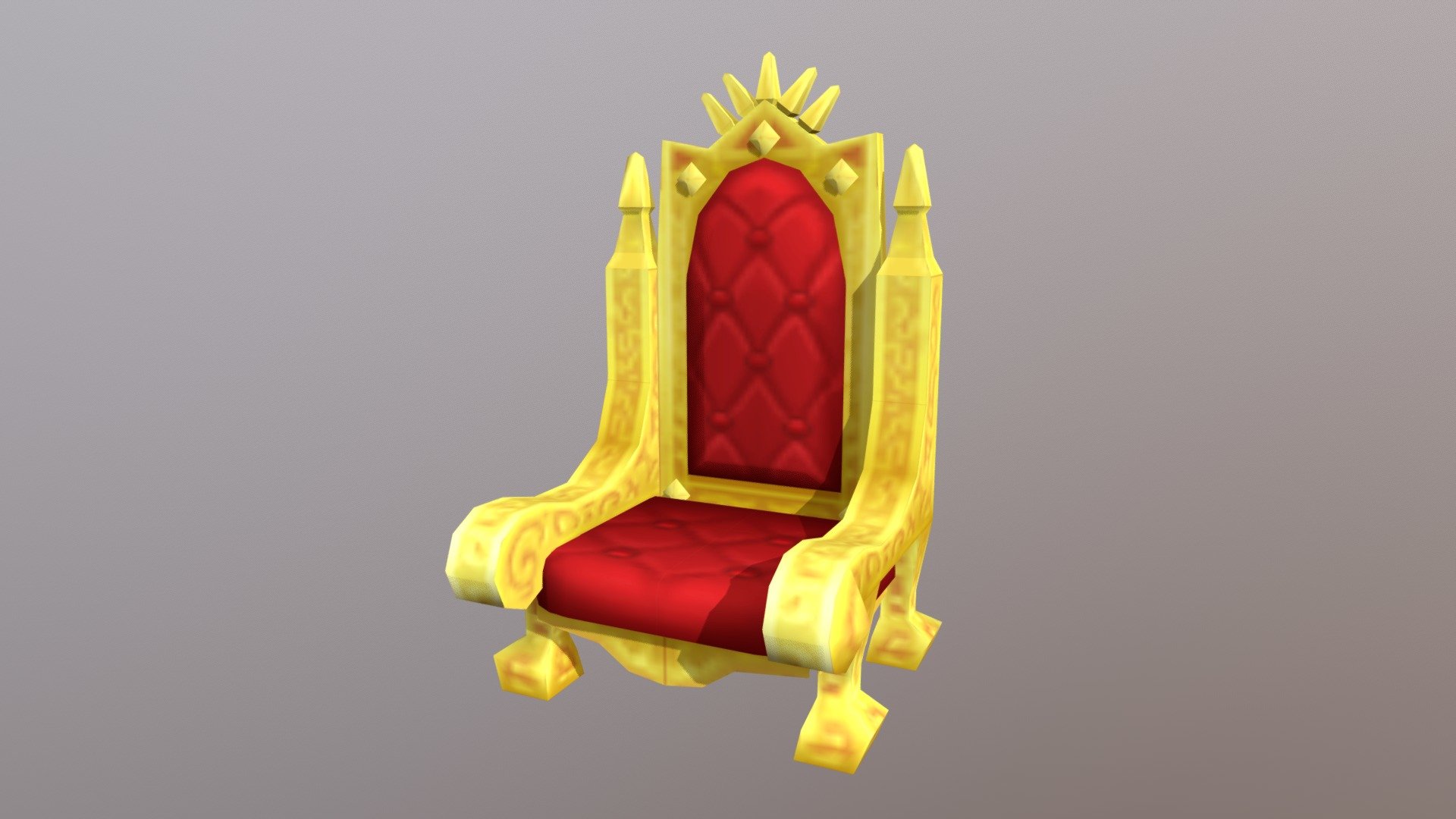 Throne B - 3D model by SmileBoom_SGB [ced9244] - Sketchfab