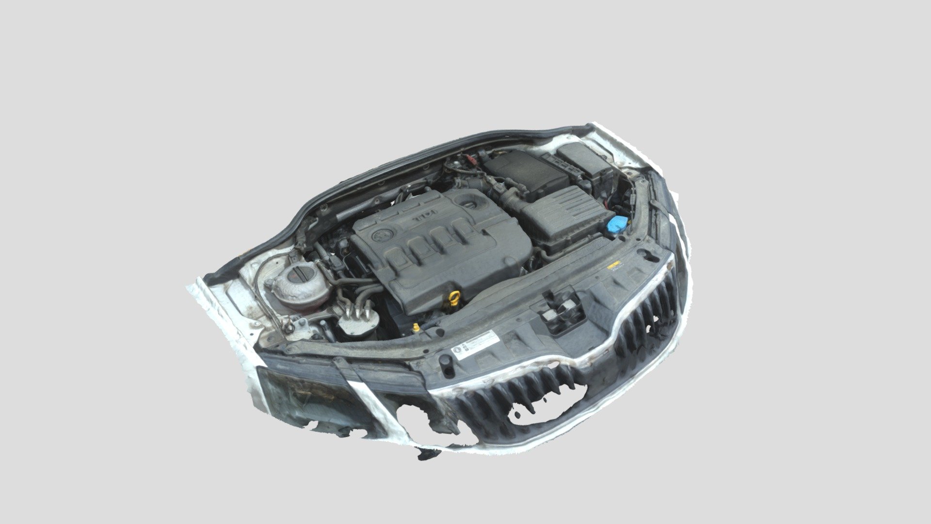 Skoda Octavia Engine Bay Photoscan - Buy Royalty Free 3D model by ...