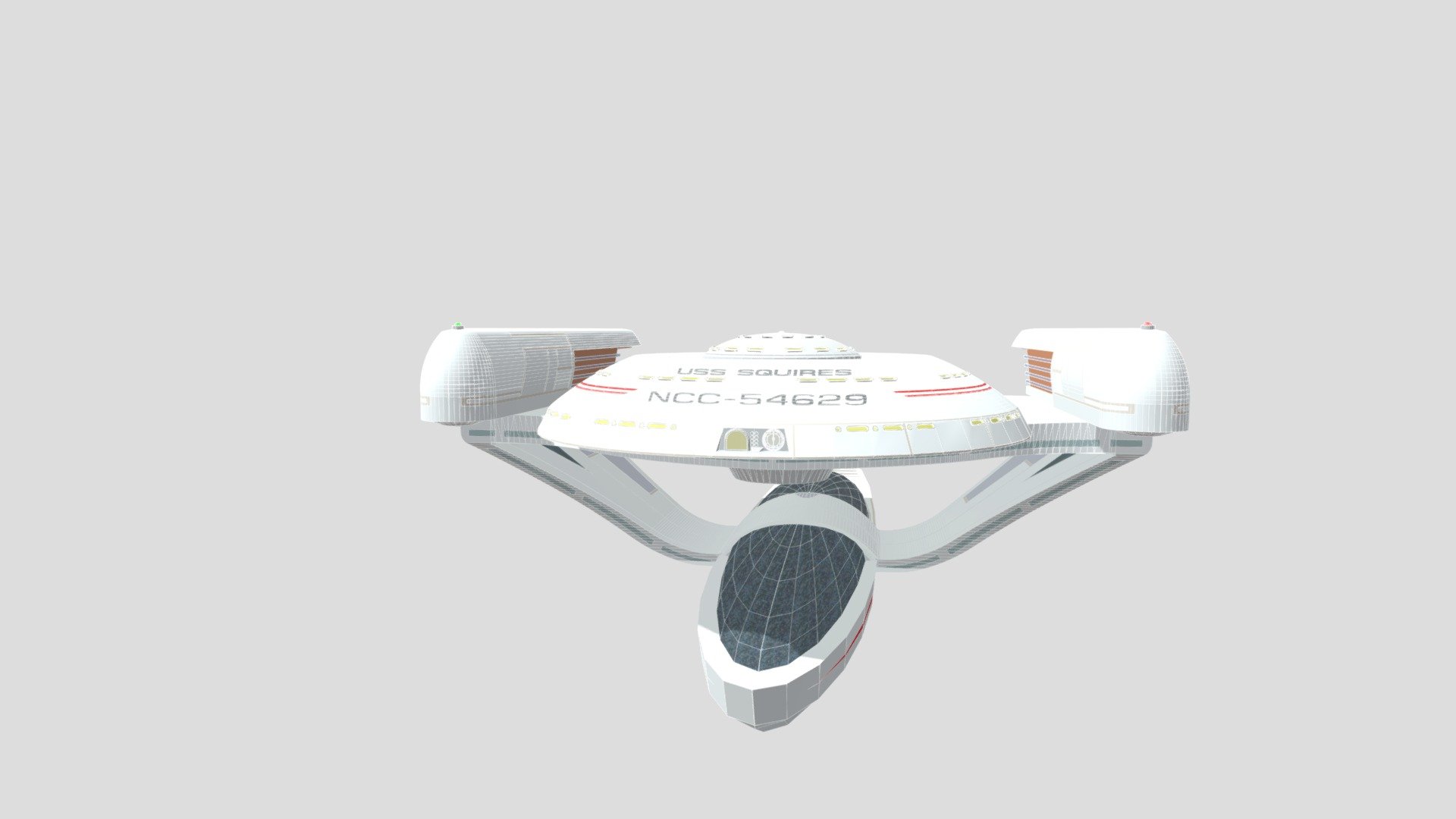 Uss Squires Oberth Class starship - Download Free 3D model by Cpt.Kirk ...