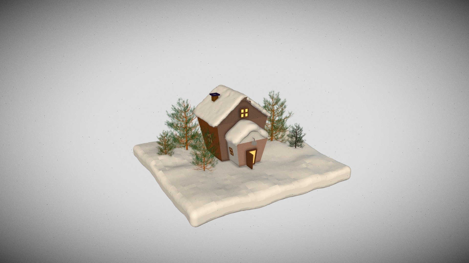 Snowy house - 3D model by tijey_12057 (@uzbekpubgers111219) [cedc061 ...