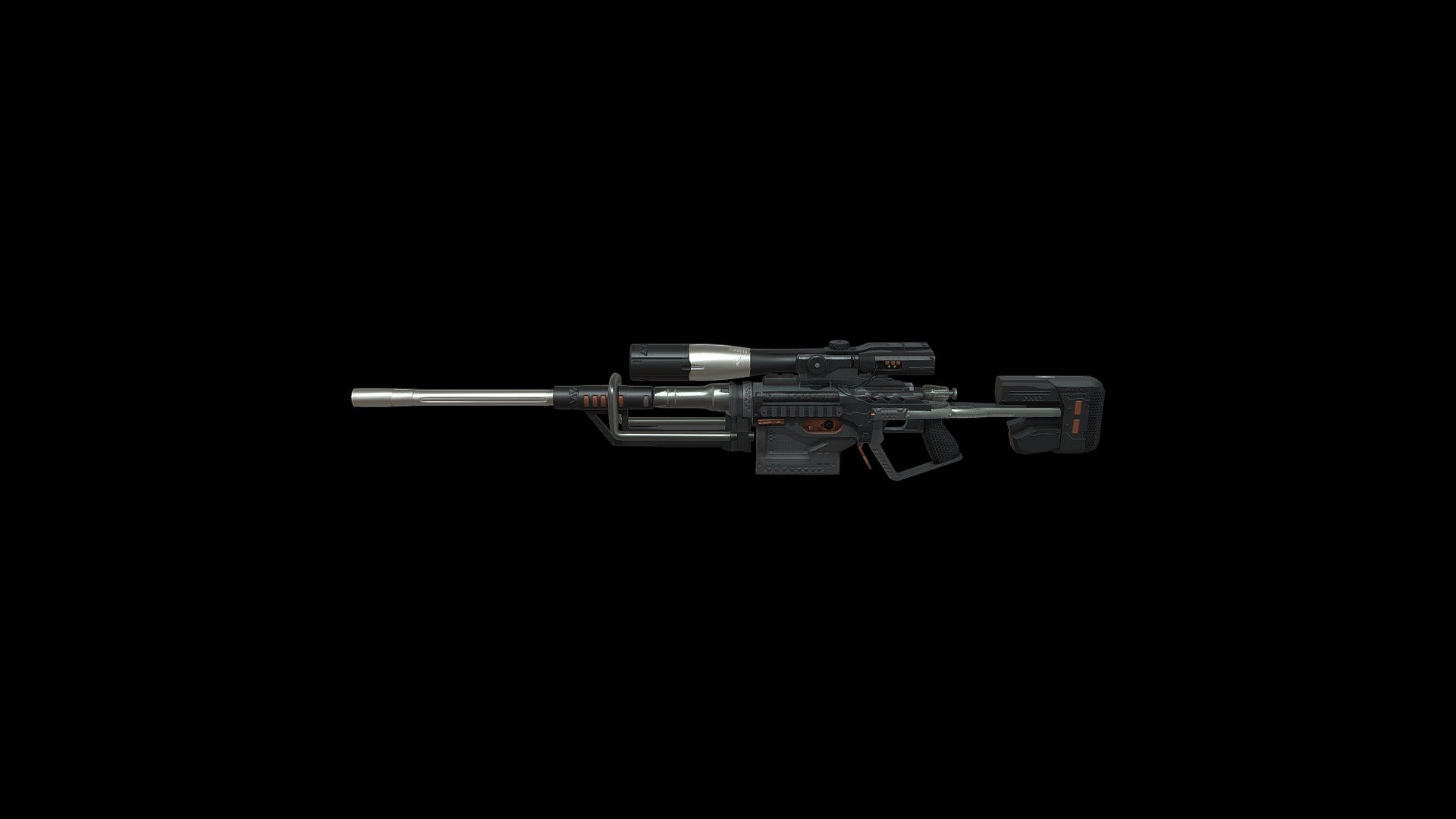 FINAL GUN - 3D model by PRABEL [cedfc7d] - Sketchfab