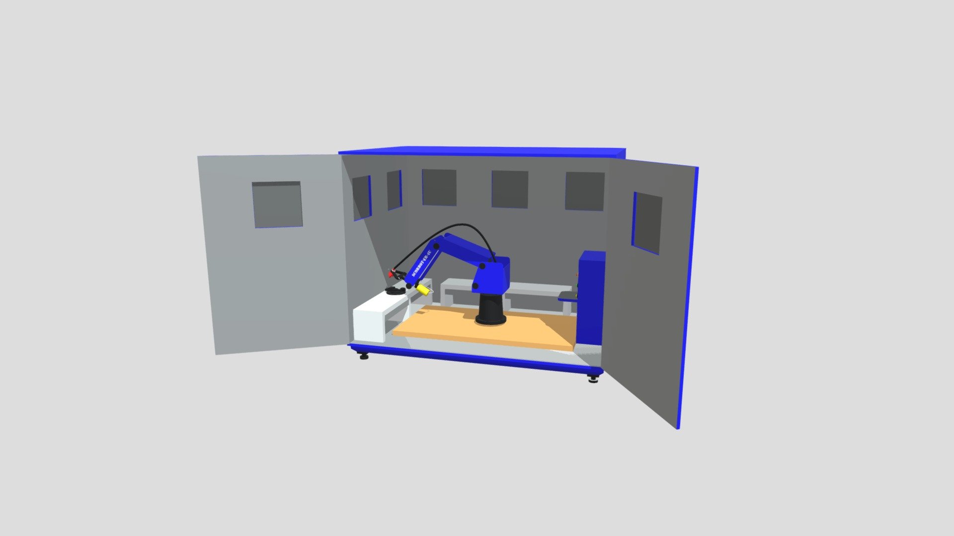 Welding Station With Scorbot- Er-4U - Download Free 3D model by ...