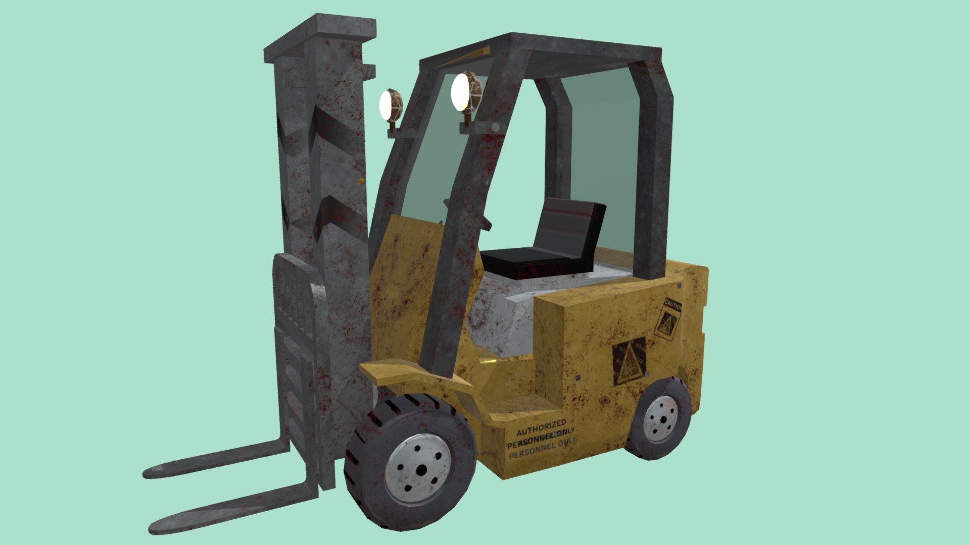 forklift - 3D model by Cunznn [cee09ac] - Sketchfab