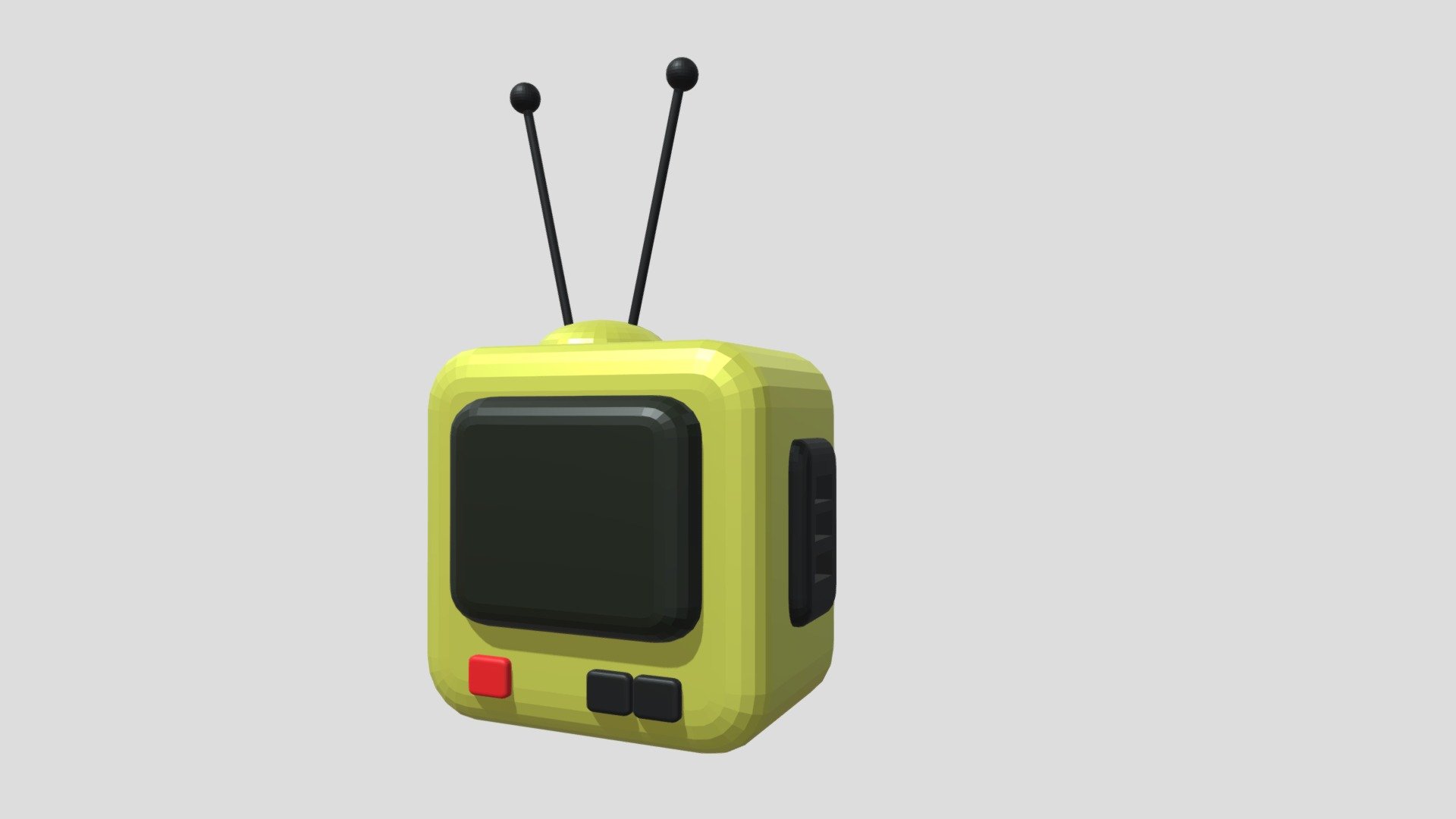 Cartoon TV - Download Free 3D model by pinkycolada [cee602c] - Sketchfab