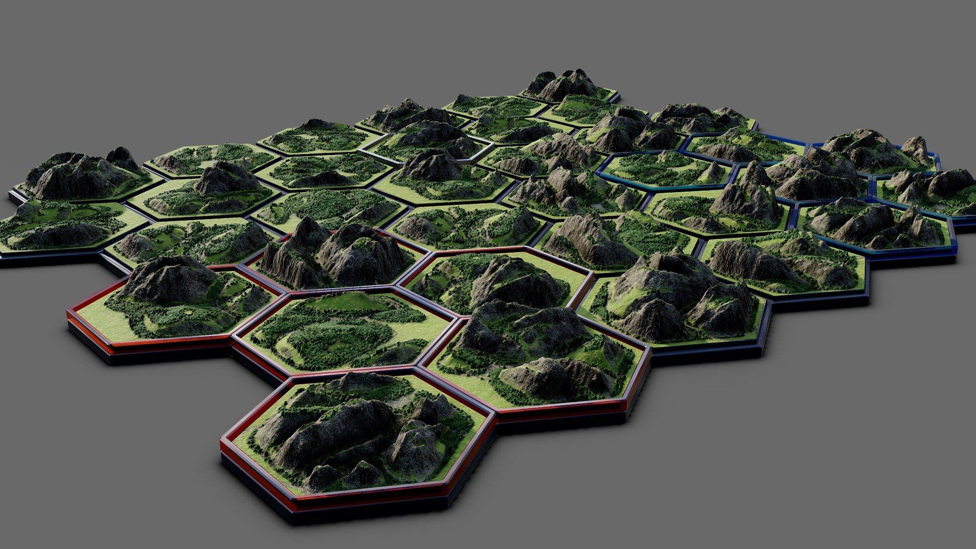 Procedural Landscape Design Test 00.07 - 3D model by asaito [cee70c2 ...