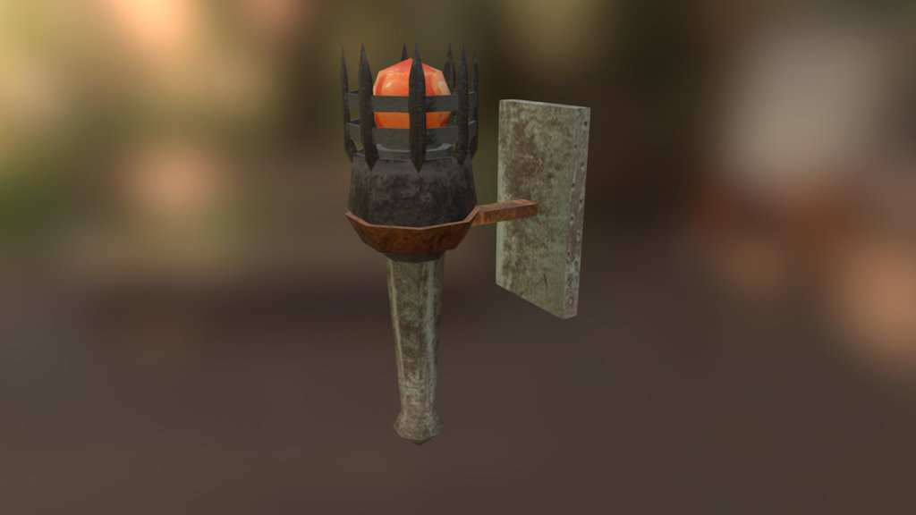 High Fantasy Torch - 3D model by michaellansfeld (@bitemeuniverse ...