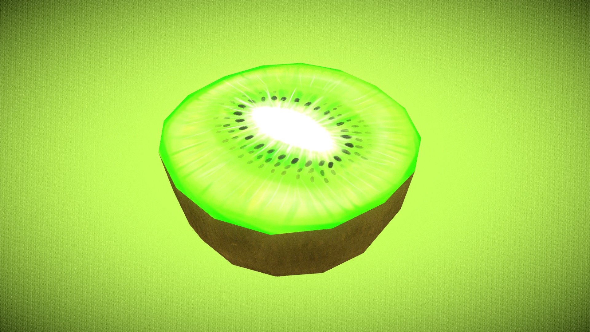 hand painted kiwi sliced - Download Free 3D model by LiamBester ...