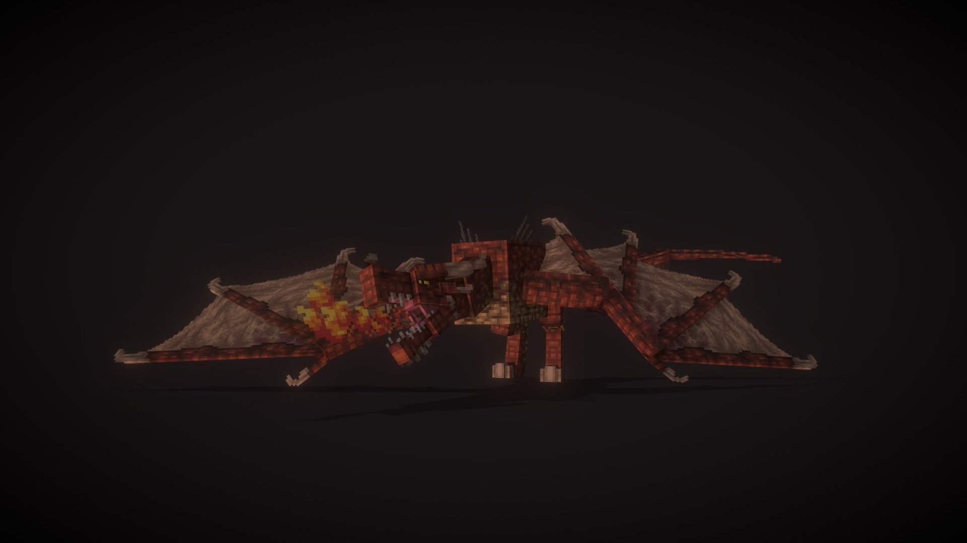 Fire Dragon - 3D model by BlackbirdAntlion [ceeb307] - Sketchfab
