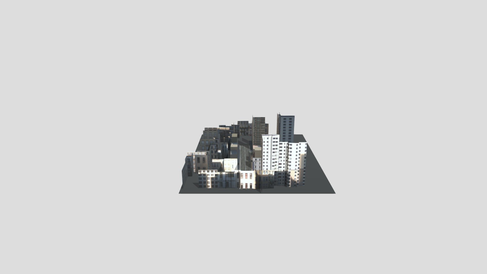 Unity town - Download Free 3D model by CourseDesign [ceed204] - Sketchfab