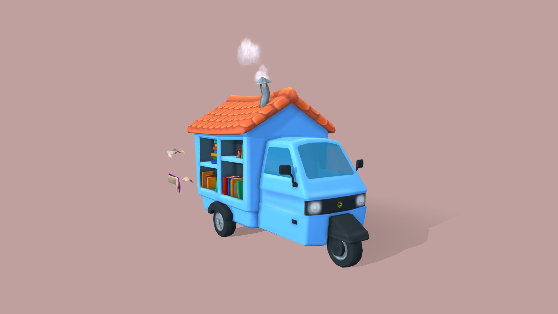 Library Car - 3D model by nataliarvidsson [ceedec1] - Sketchfab