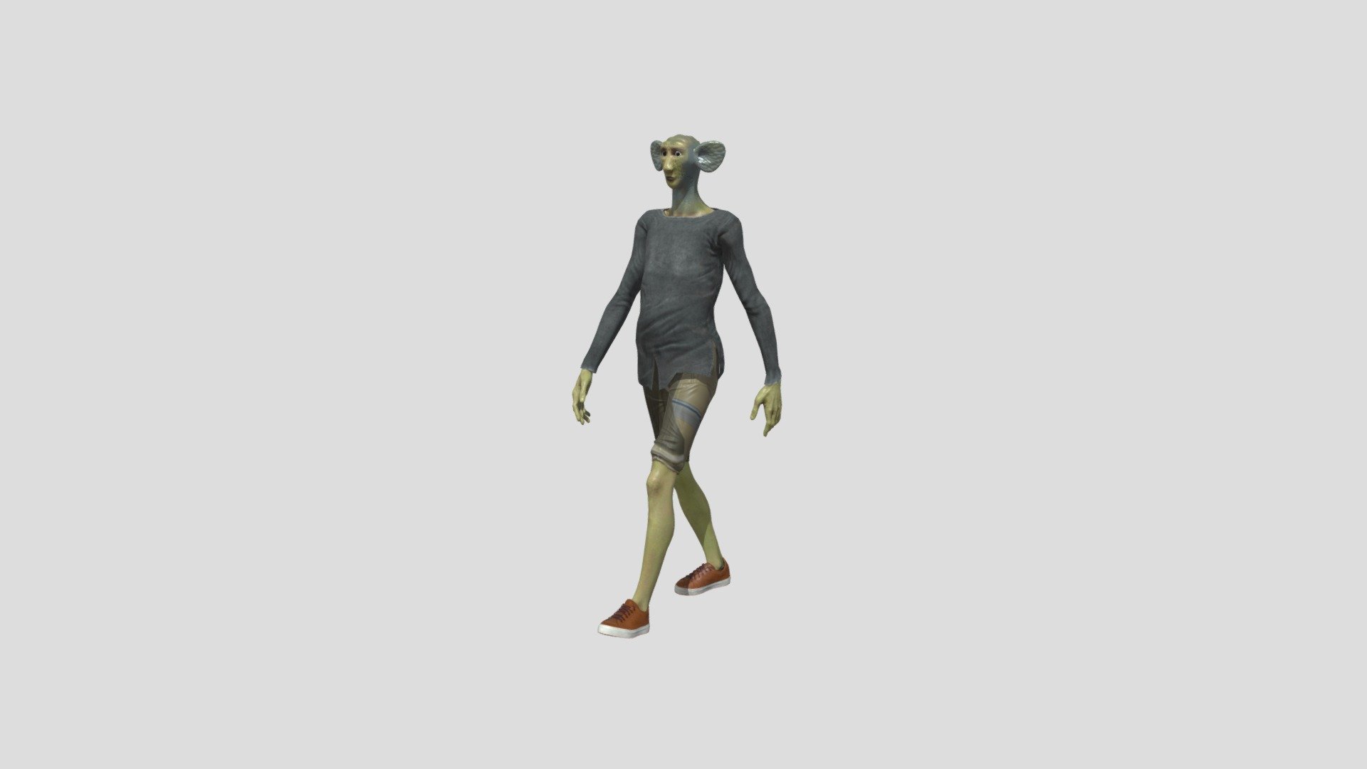 Alien with big ears - 3D model by moehligdesign [ceeefa5] - Sketchfab