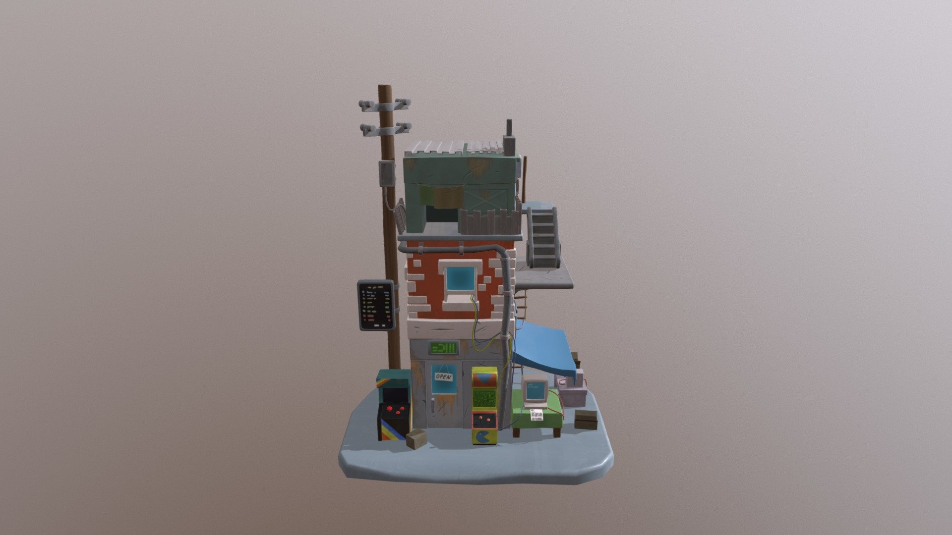 Stylized House - 3D model by golani79 [ceefa9c] - Sketchfab