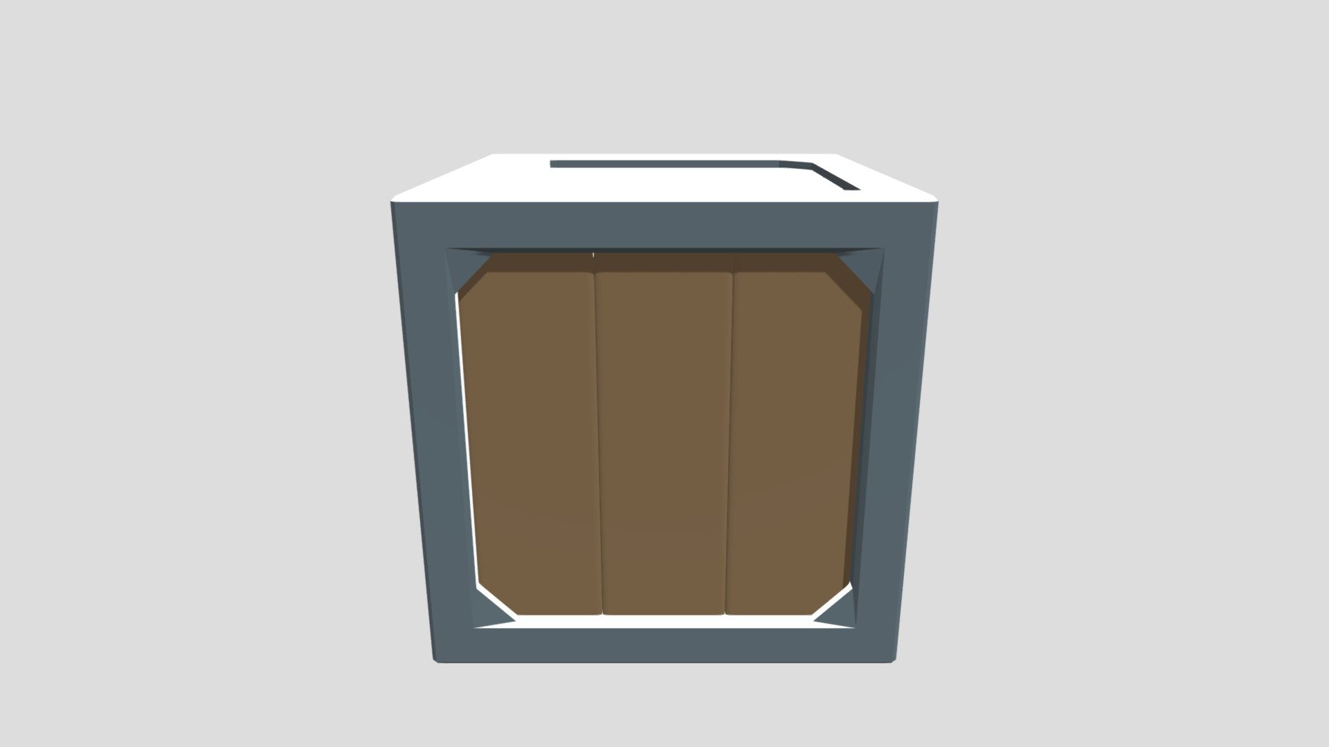 Simple Low Poly Crate - 3D model by MineeTurtlee [cef10f9] - Sketchfab