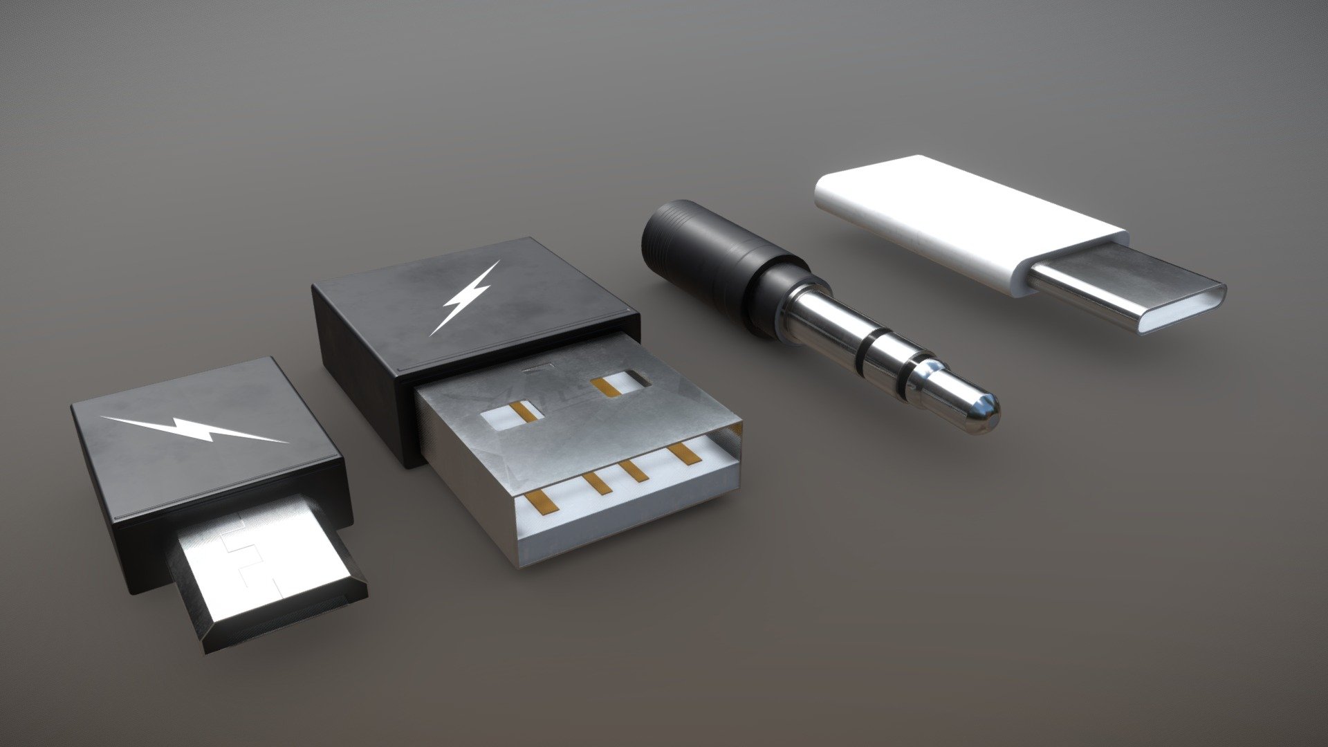 Usb Ports - Download Free 3D model by Zambur [cef12a7] - Sketchfab