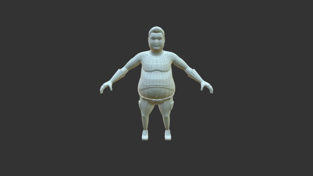 Big Belly with Belt - 3D model by Ken Loh (@mightyfly) [cef5784 ...