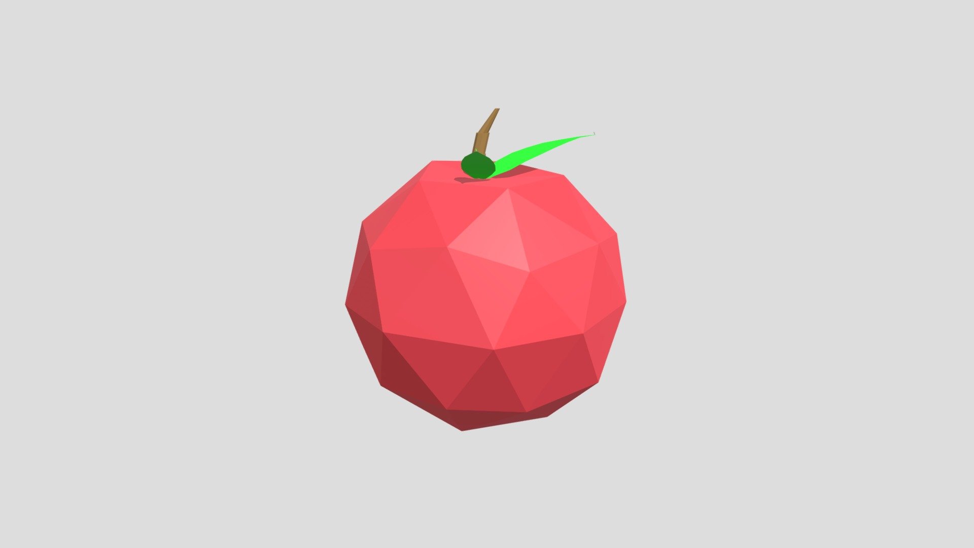 Apple Low Poly - Download Free 3D model by imlcbaylor [cef615f] - Sketchfab