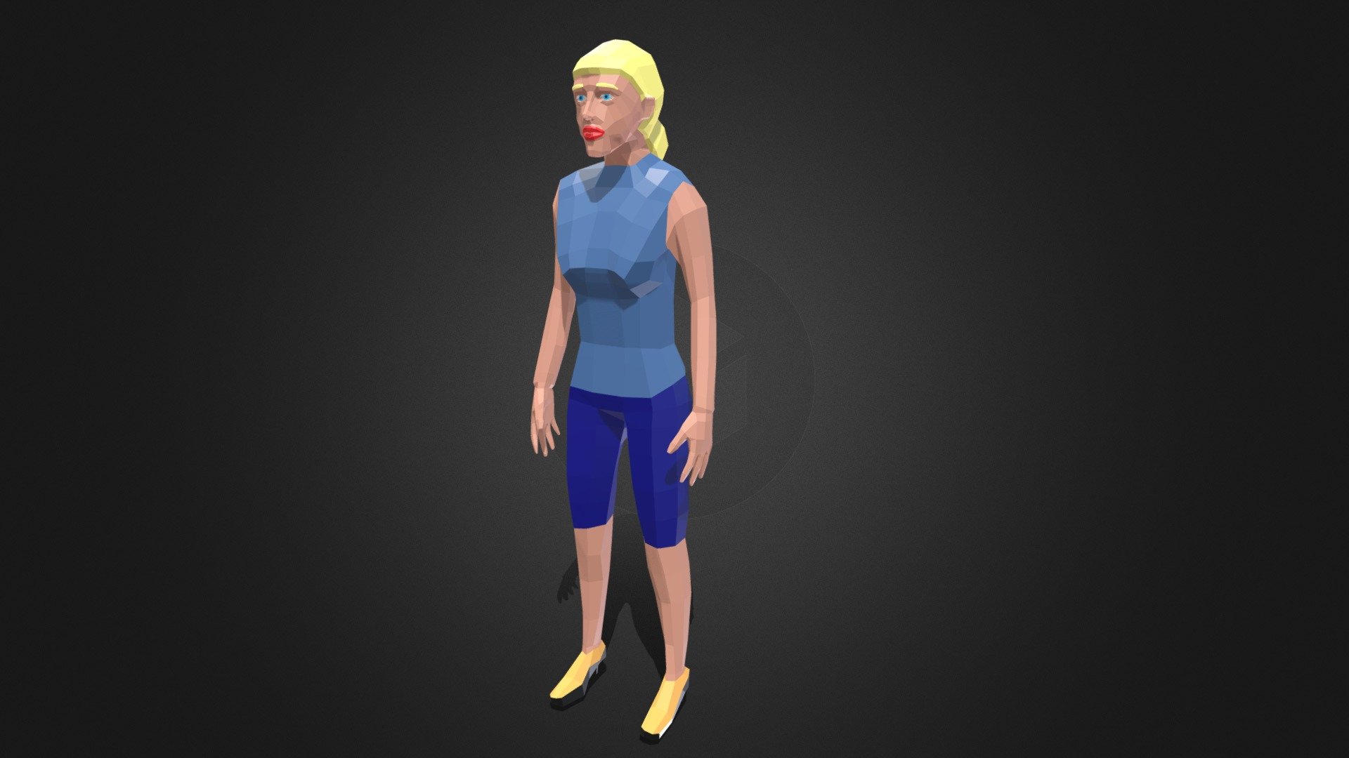 Low Poly Woman - Rigged - Buy Royalty Free 3D model by MHKstudio ...