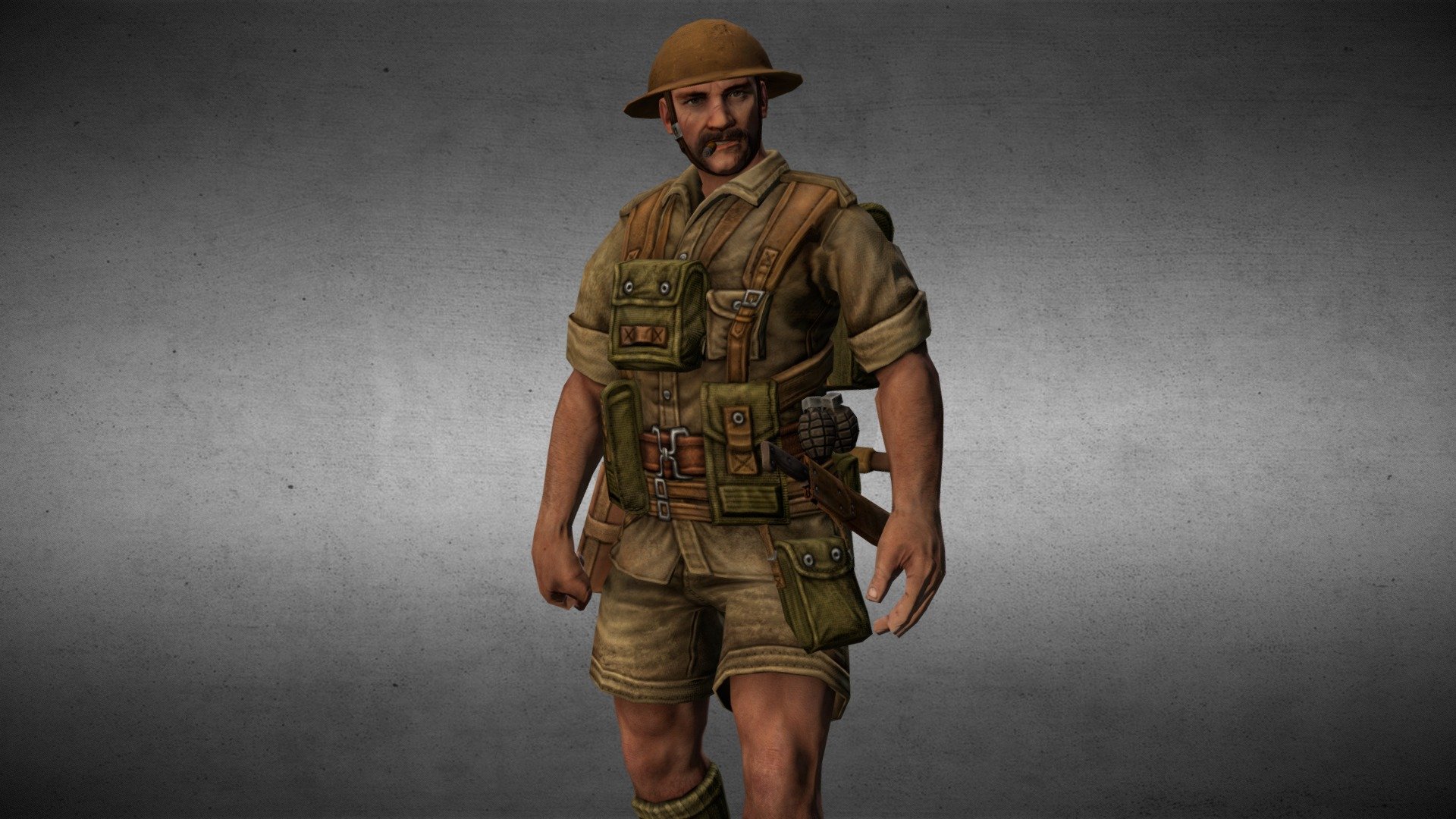 British Soldier, Frontline Commando: WW2 - 3D model by Glu Mobile ...