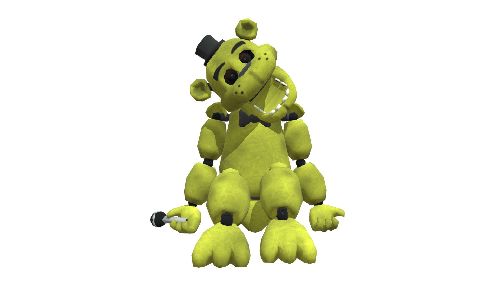 Golden freddy chickengun - Download Free 3D model by HAND0ME🐰fock🎨 (2 ...