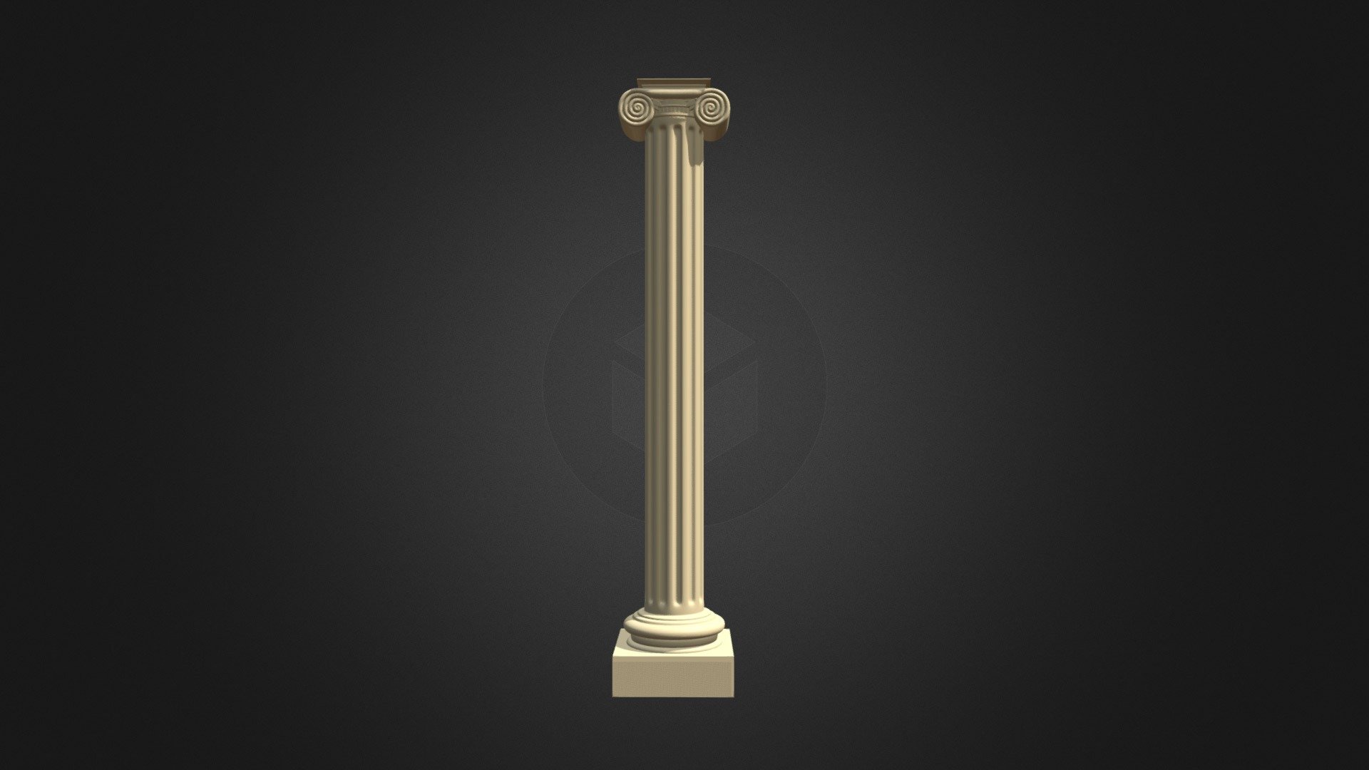 Greek Pillar High Poly Model - 3D model by edu.models [cef89de] - Sketchfab