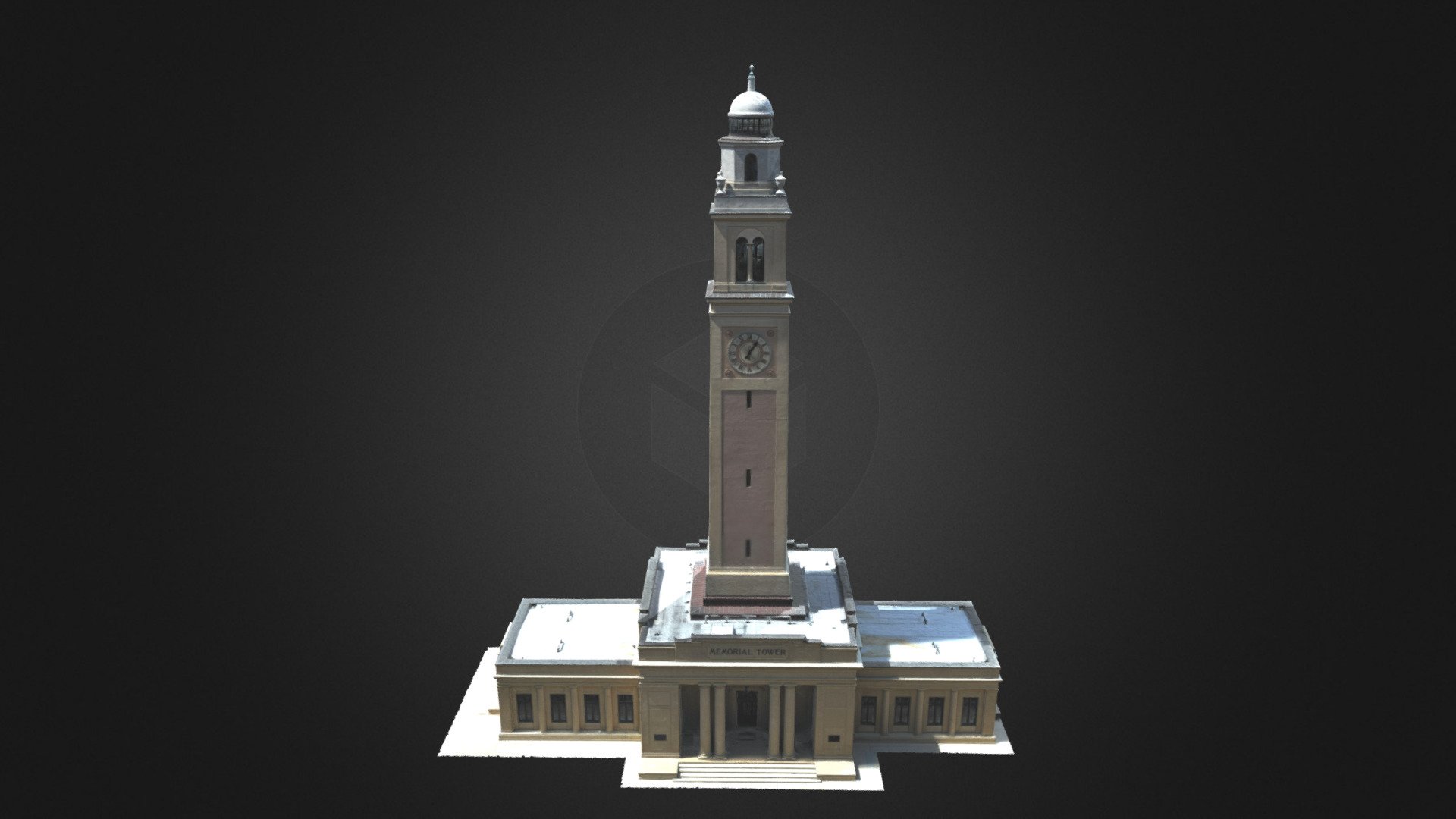 LSU Memorial Tower - 3D model by Conan Mills (@orkboy59) [cefc311 ...