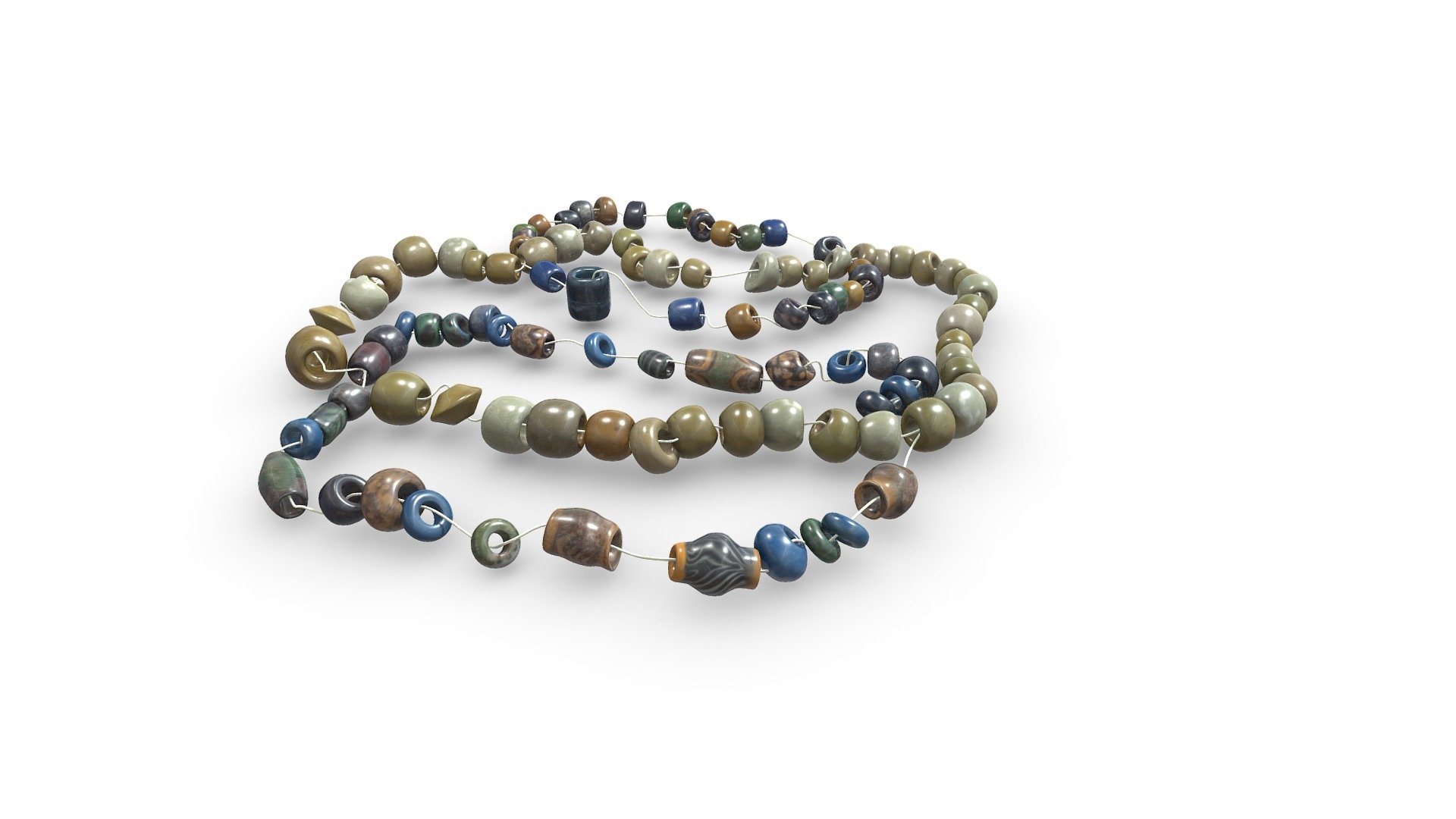 Colored beads, painted glass - 3D model by zvenyhorod [cefe1a0] - Sketchfab