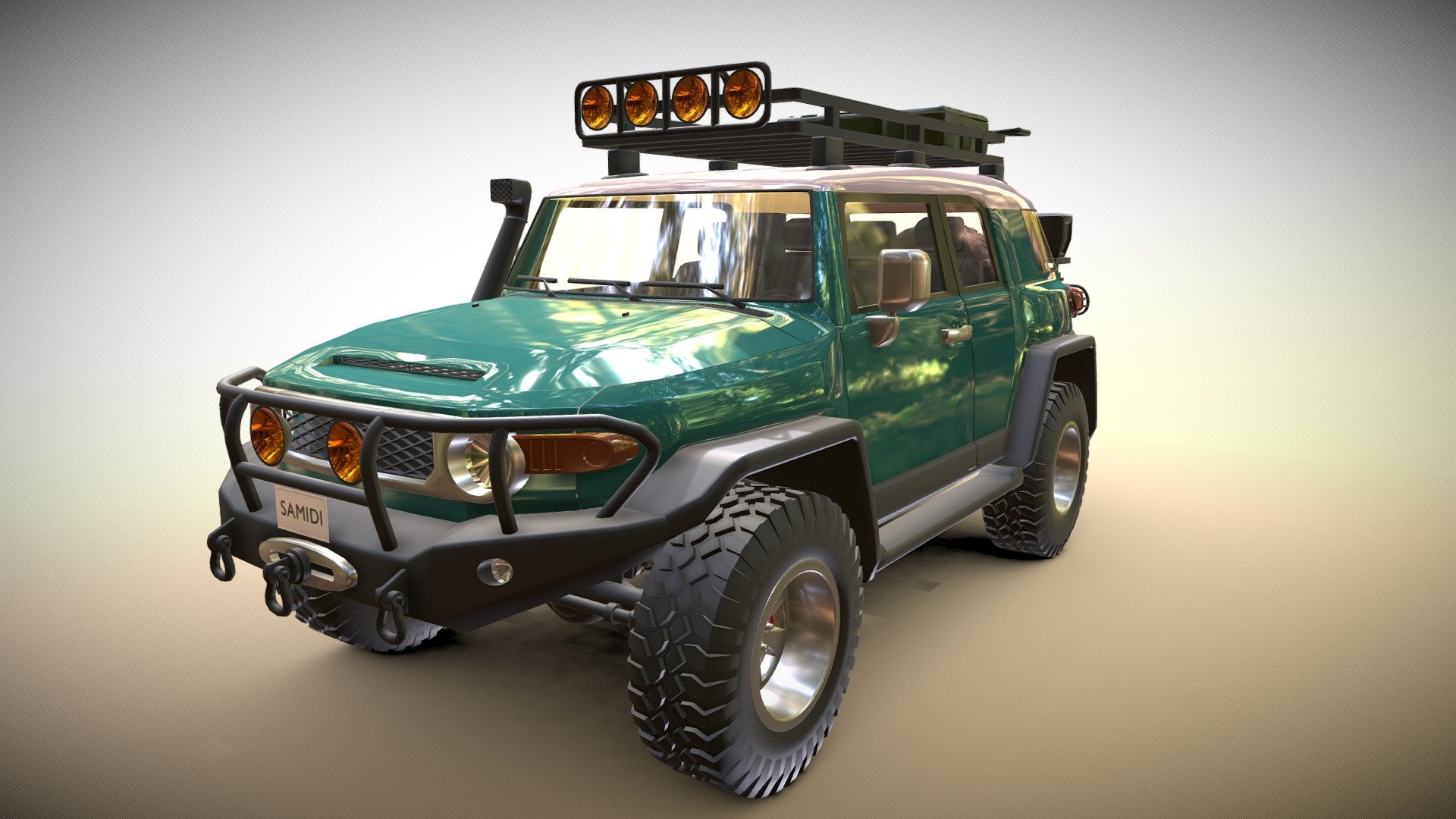 Toyota FJ cruiser Offroad - 3D model by Samidi (@cachetf) [ceff429 ...