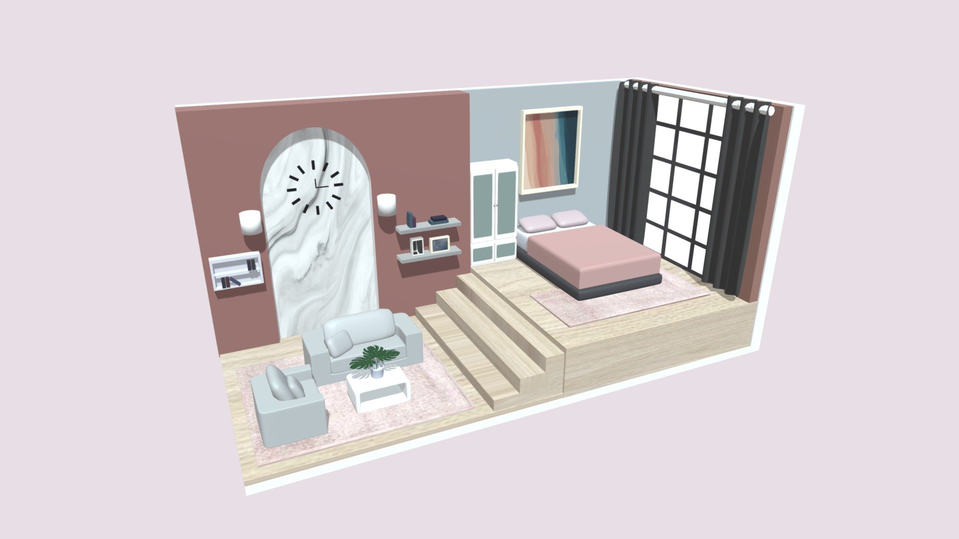 pl Room - 3D model by pl (@pailin.ncm) [cf01eaf] - Sketchfab