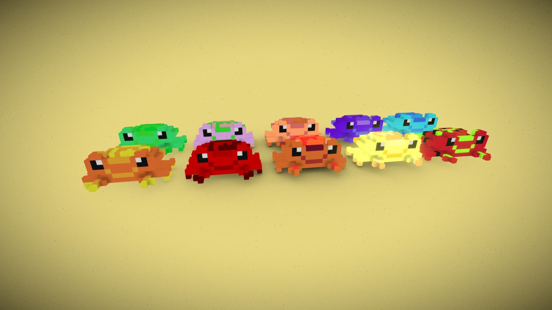 Cornflow VOXEL CRABS V.1.1 - Download Free 3D model by BuildCG ...