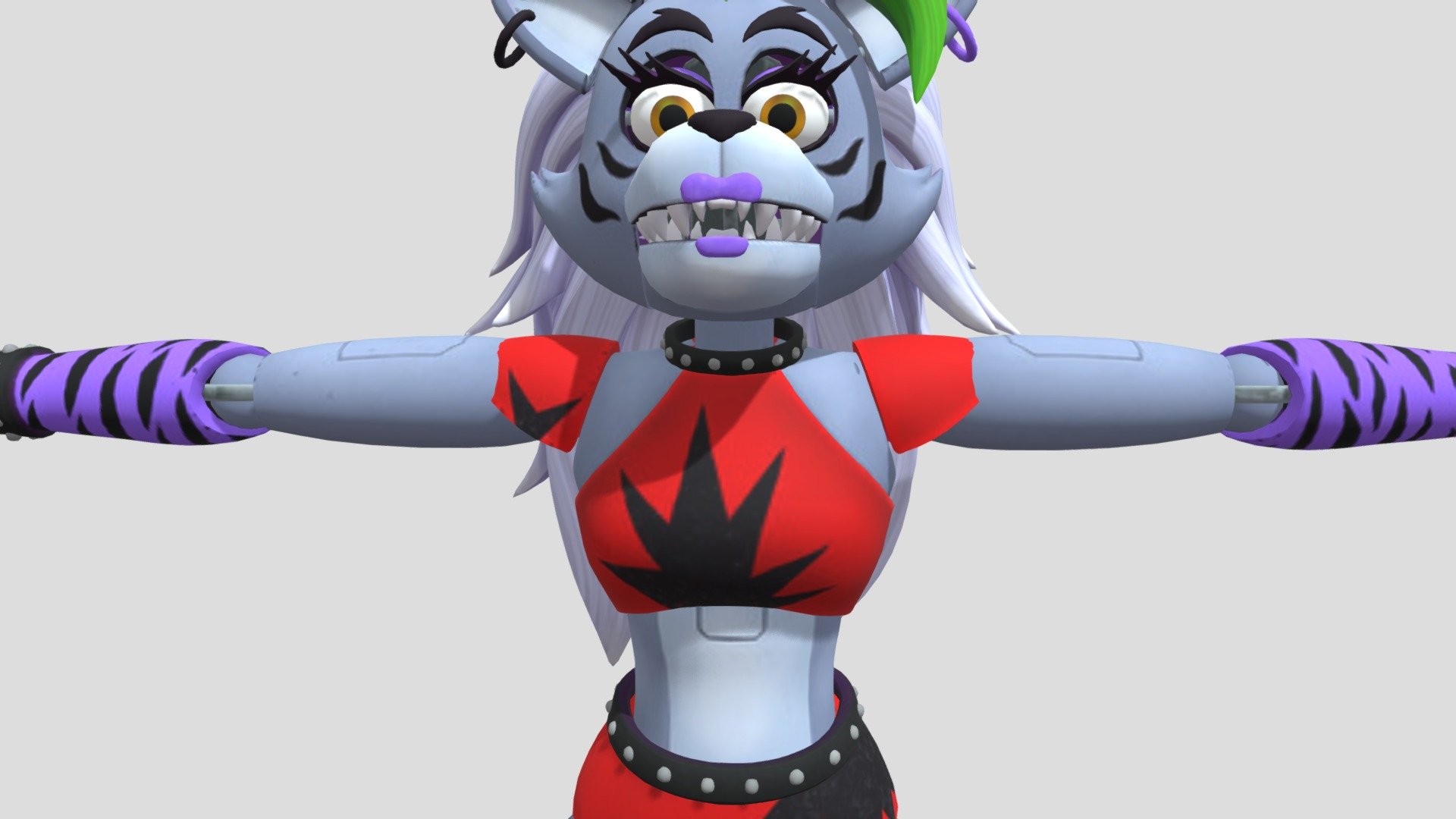 Roxanne Wolf Security Breach - Download Free 3D model by Horror Games ...