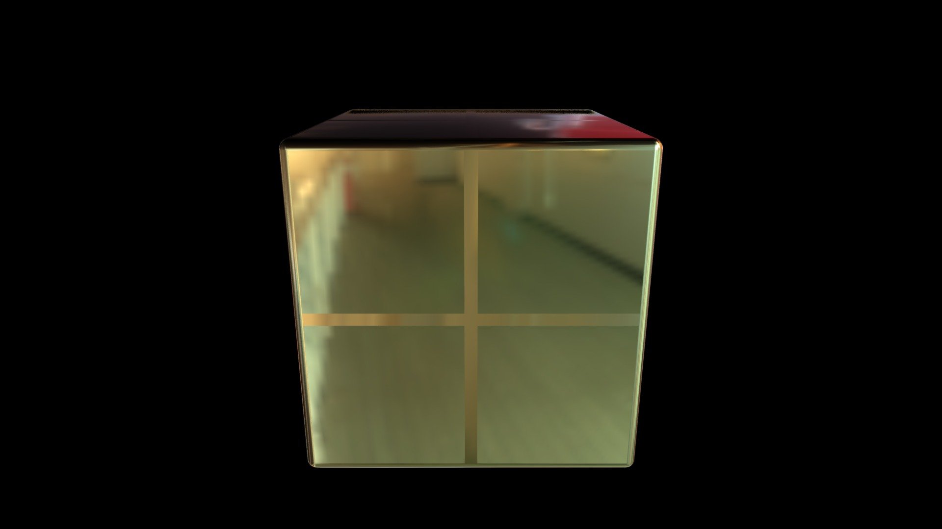 Golden Cube - Download Free 3D model by Nofil.Khan [cf045a8] - Sketchfab