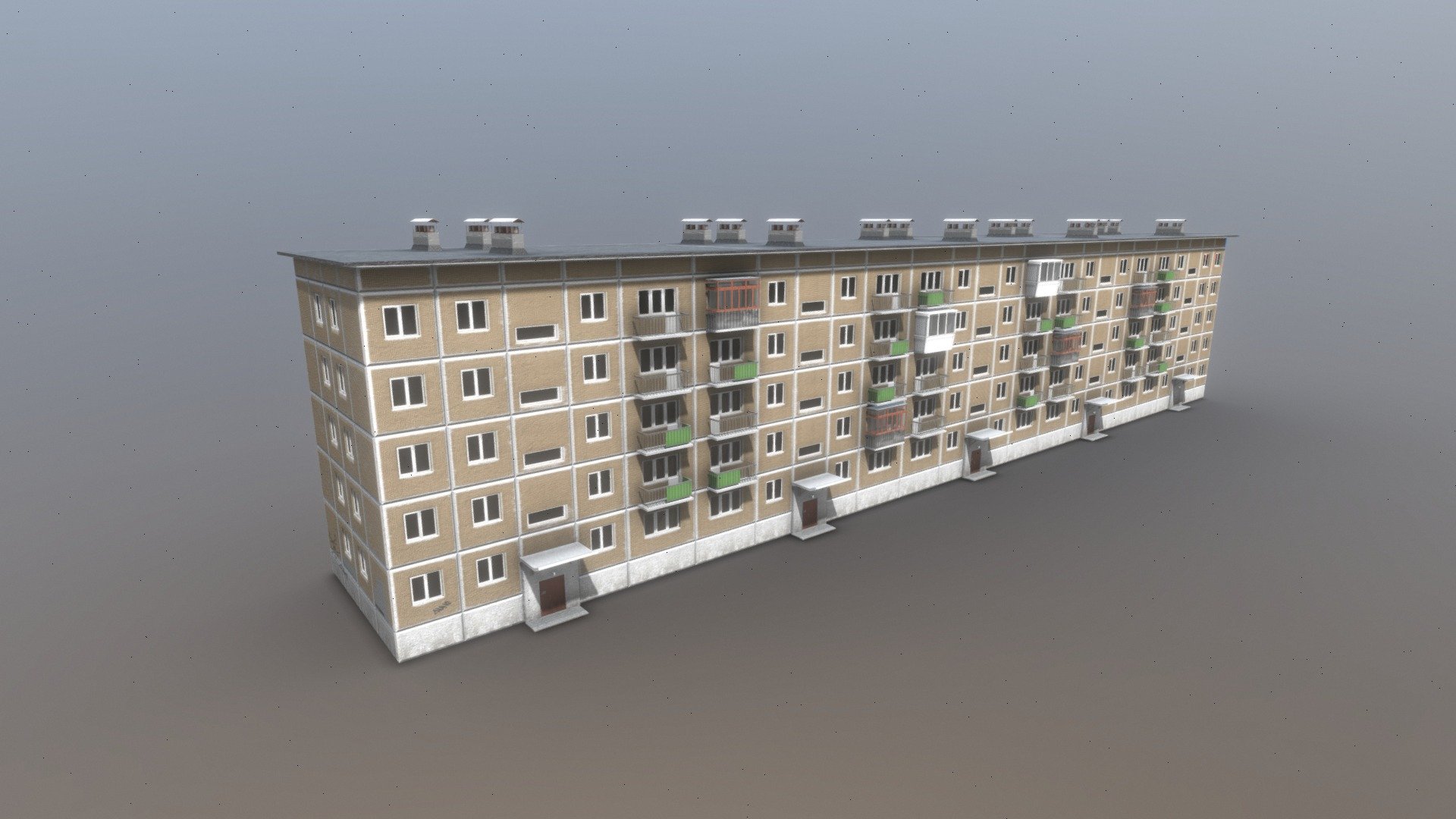 Panelka - Download Free 3D model by thrd.dim [cf04e55] - Sketchfab