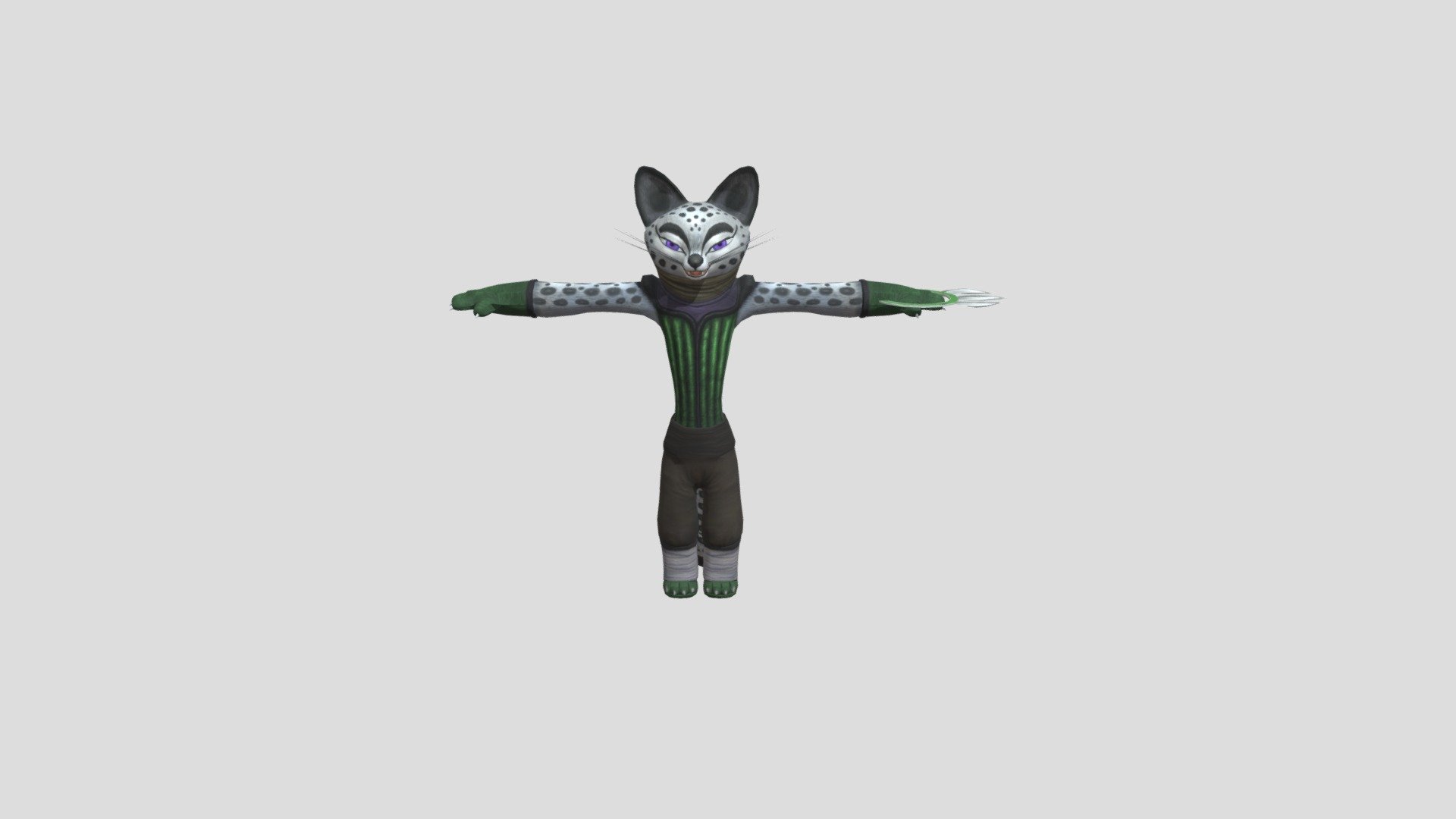 PC Computer - Kung-Fu Panda - Wu Sisters - Download Free 3D model by ...