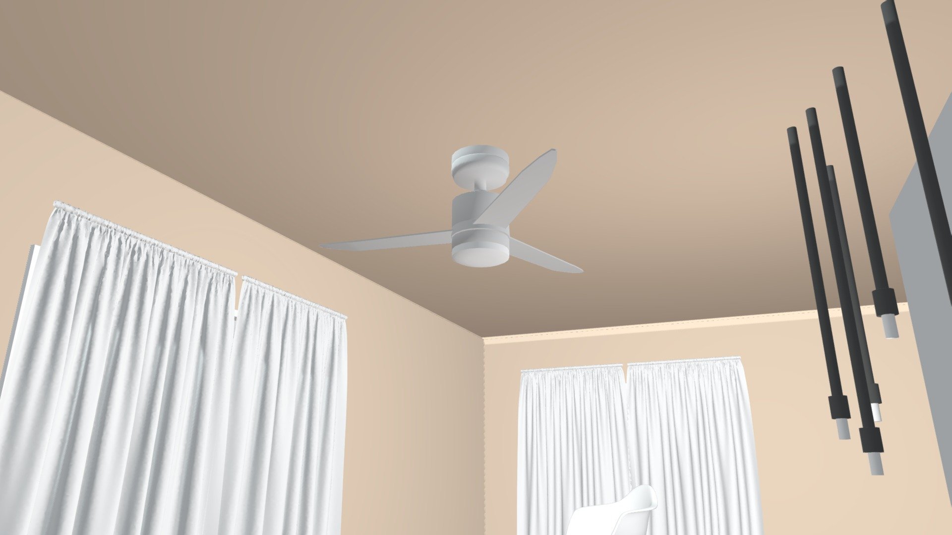 White F Star Fan - 3D model by nousername12 [cf06d79] - Sketchfab