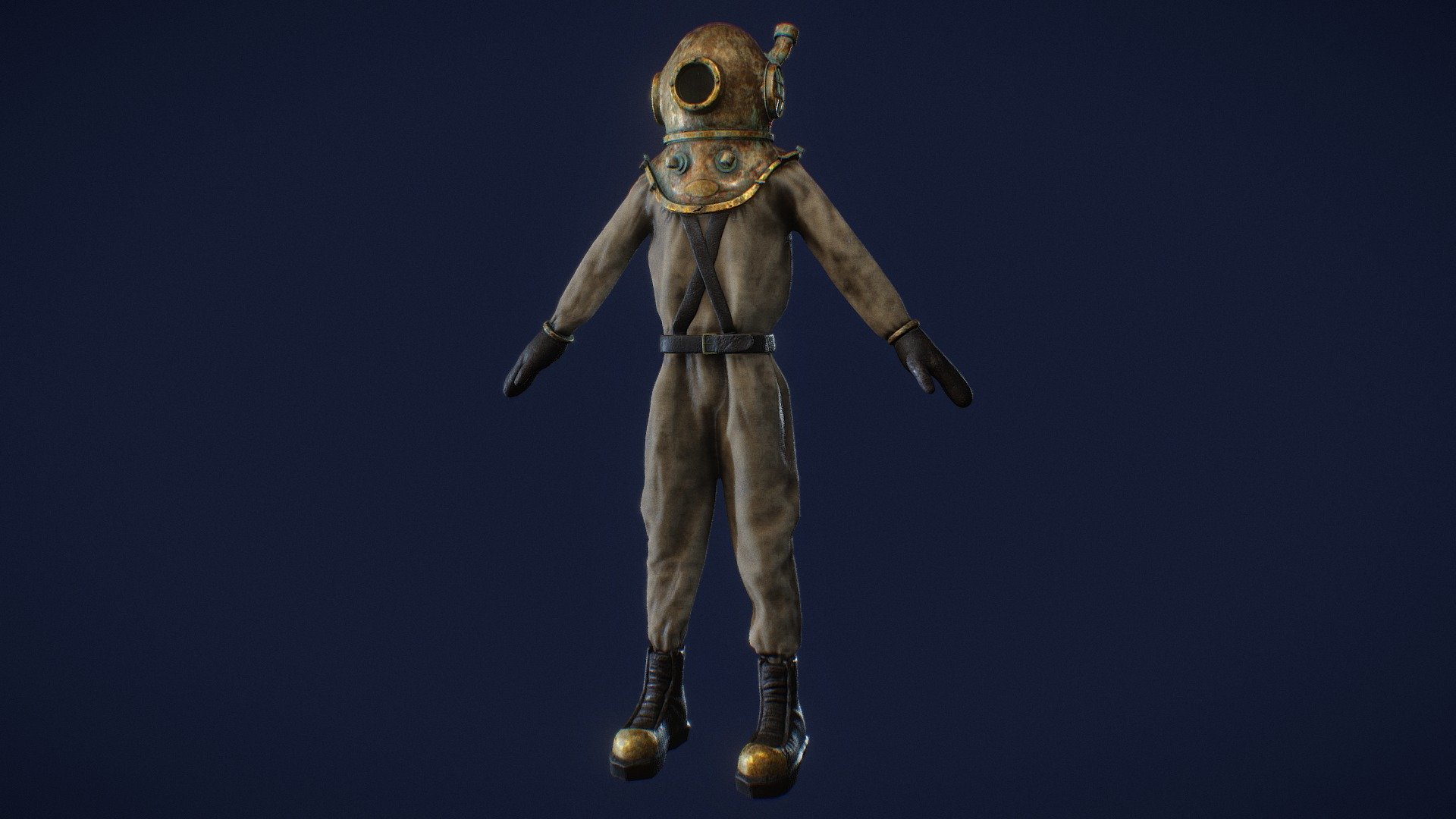 The Diver - Download Free 3D model by amt16 [cf096d5] - Sketchfab