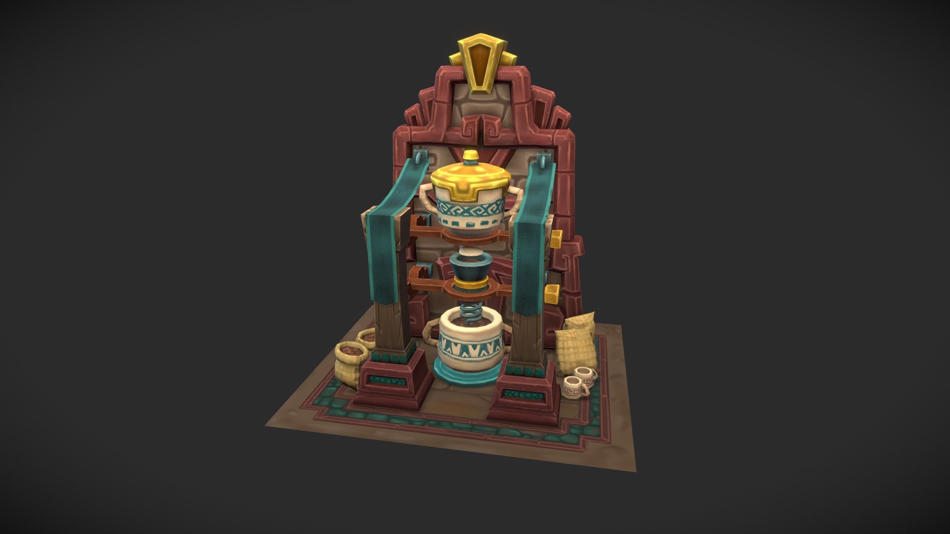 Zandalari Cold Brew Coffee Tower - 3D model by kainnedebonbon [cf0ebd7 ...