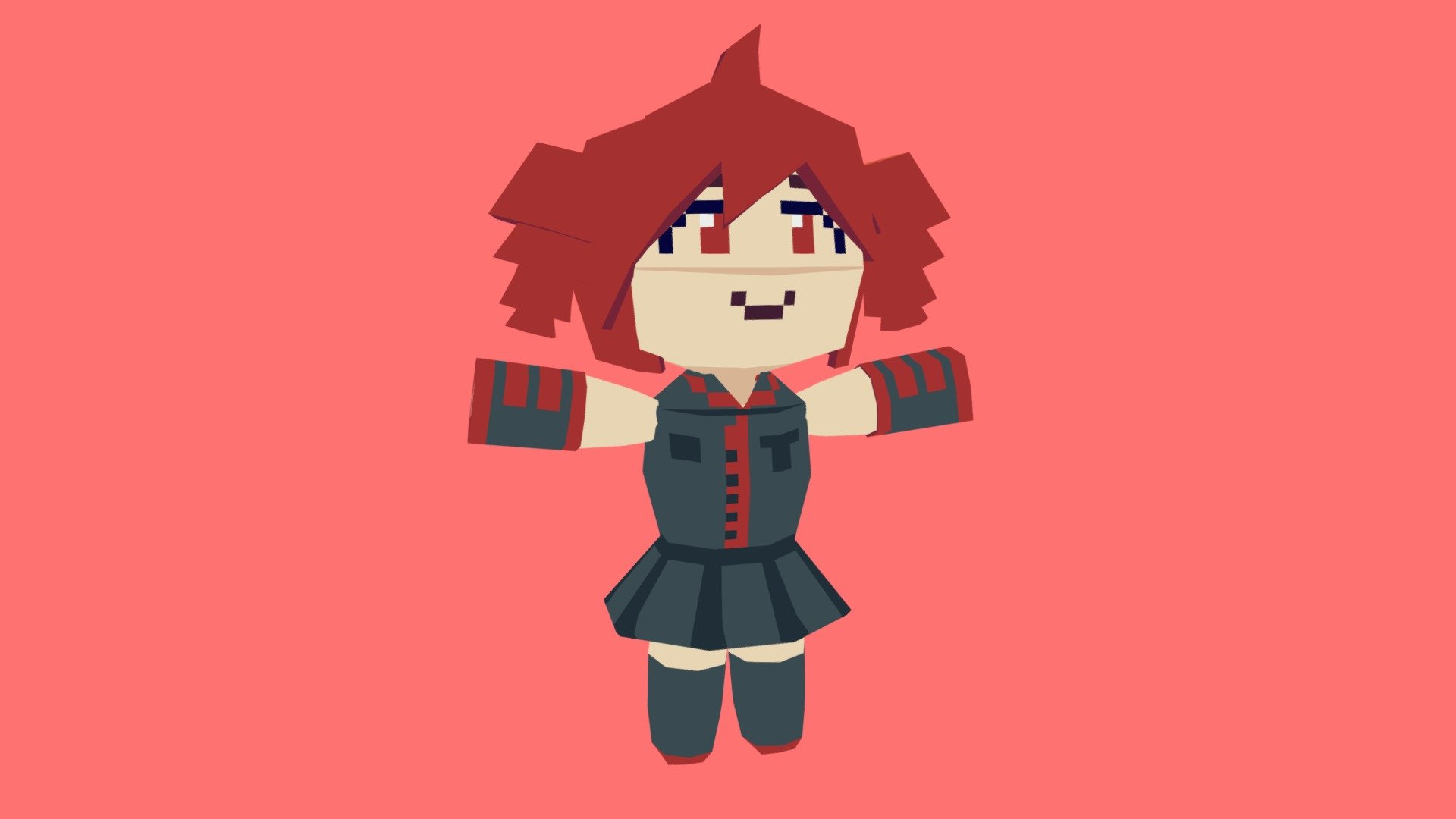 Kasane Teto Low Poly - Download Free 3D model by hellingout ...
